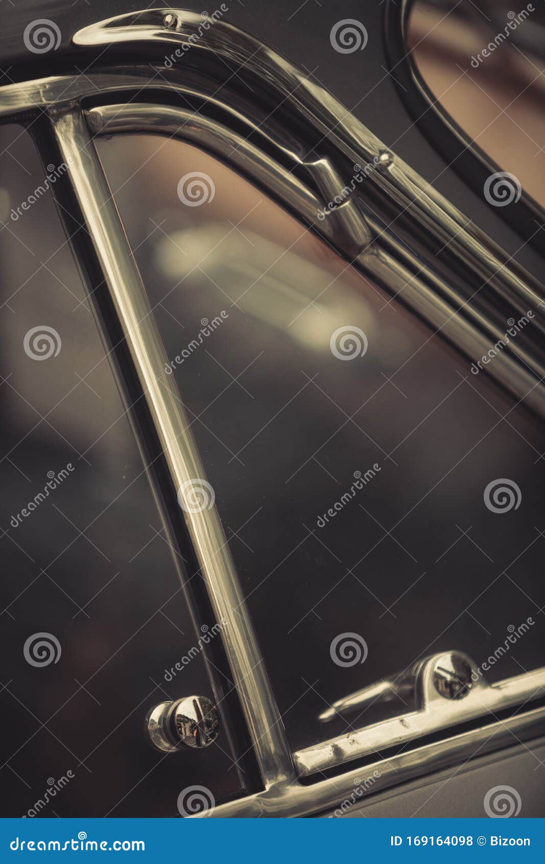 Vintage car side mirror stock photo. Image of glass - 169164098