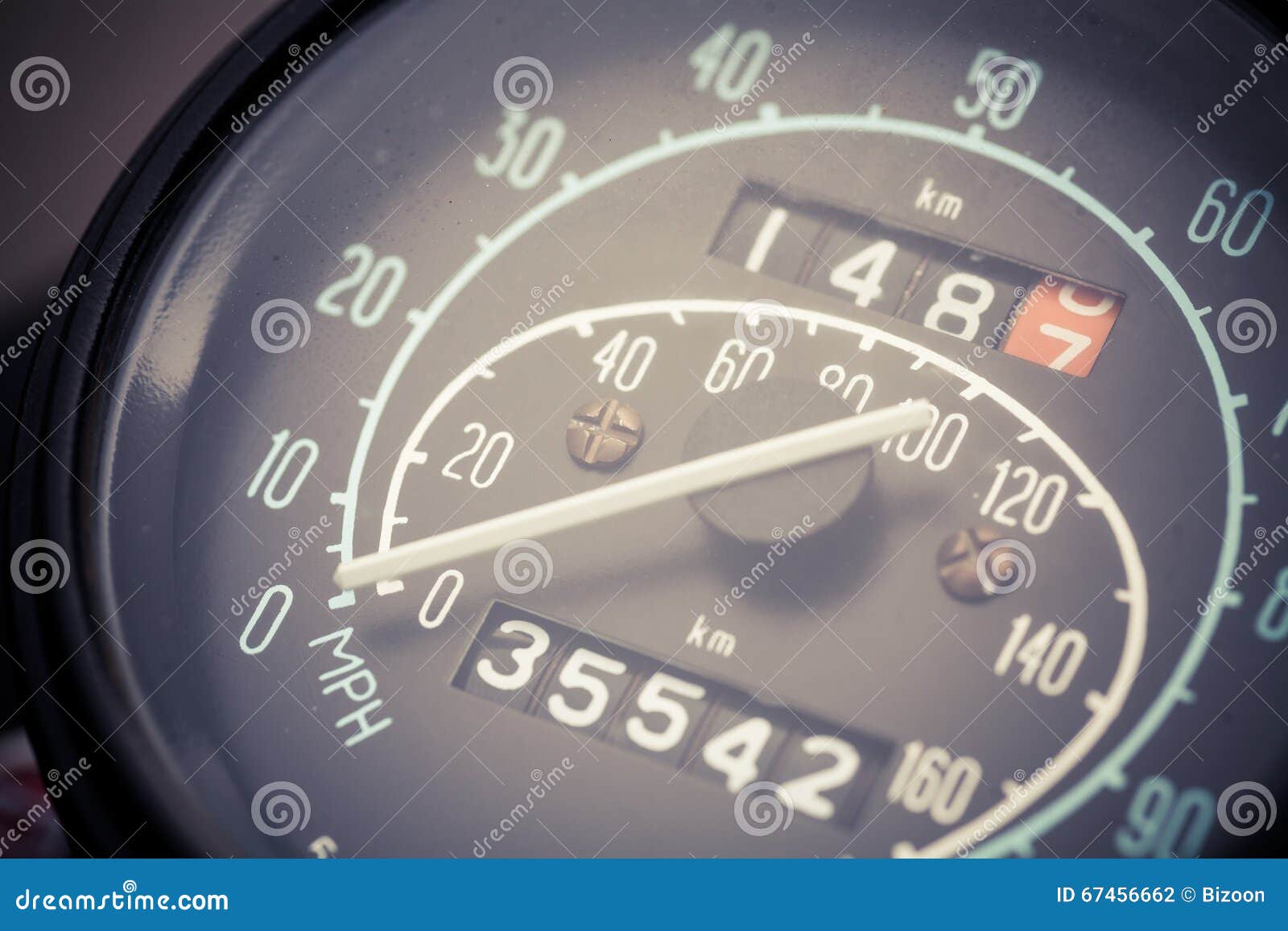 Vintage car speedometer stock photo. Image of vintage - 67456662