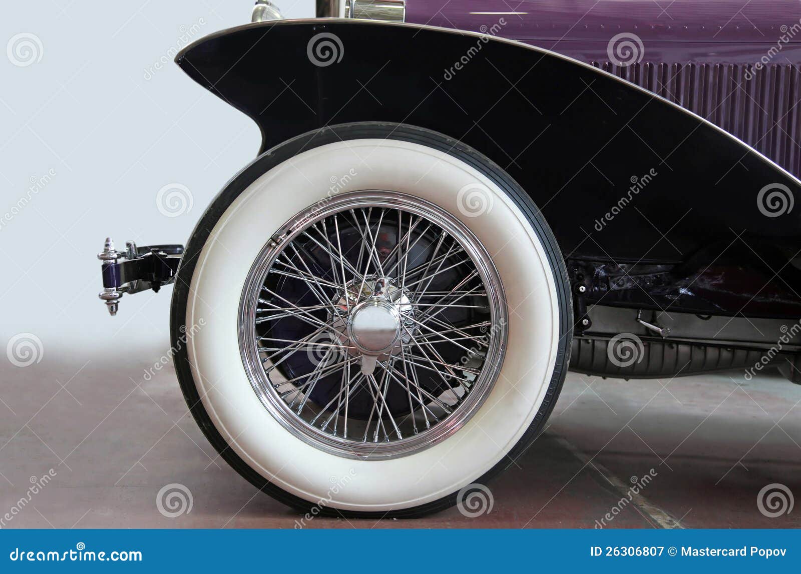 Vintage car tire stock image. Image of retro, close, design - 26306807