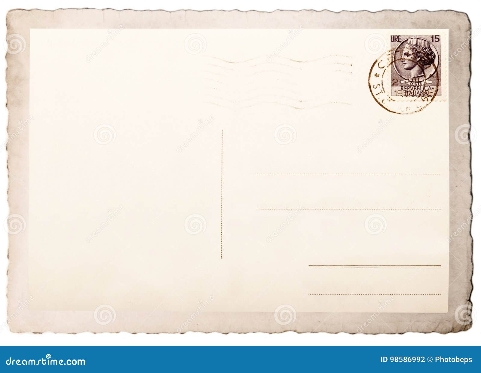 Vintage Card with Blank Space To Write Editorial Photography - Image of ...