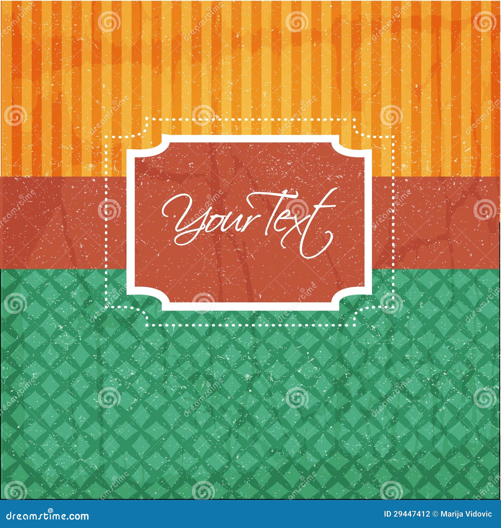 Vintage card design stock vector. Illustration of celebration - 29447412