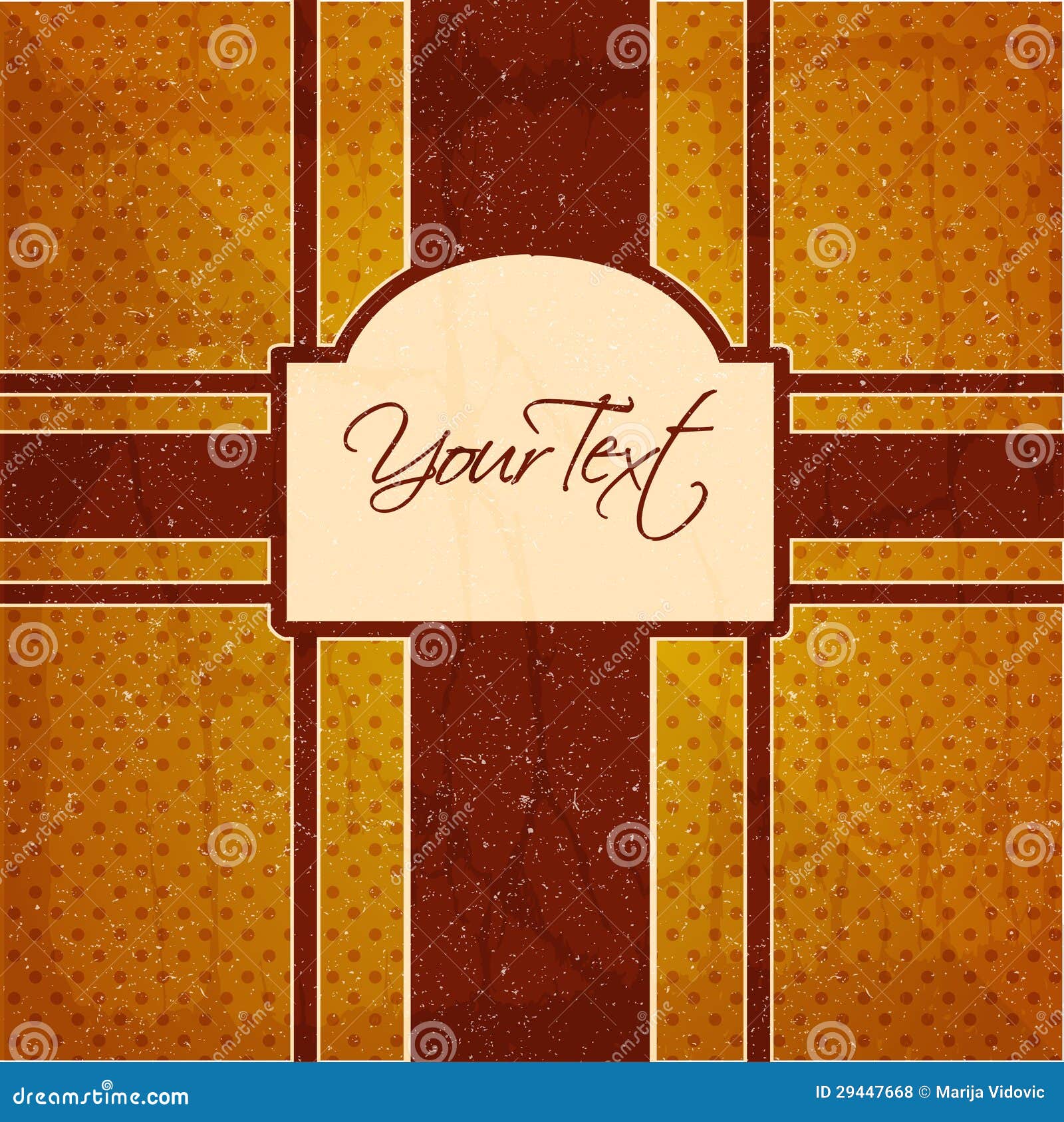 Vintage card design stock vector. Illustration of greeting - 29447668