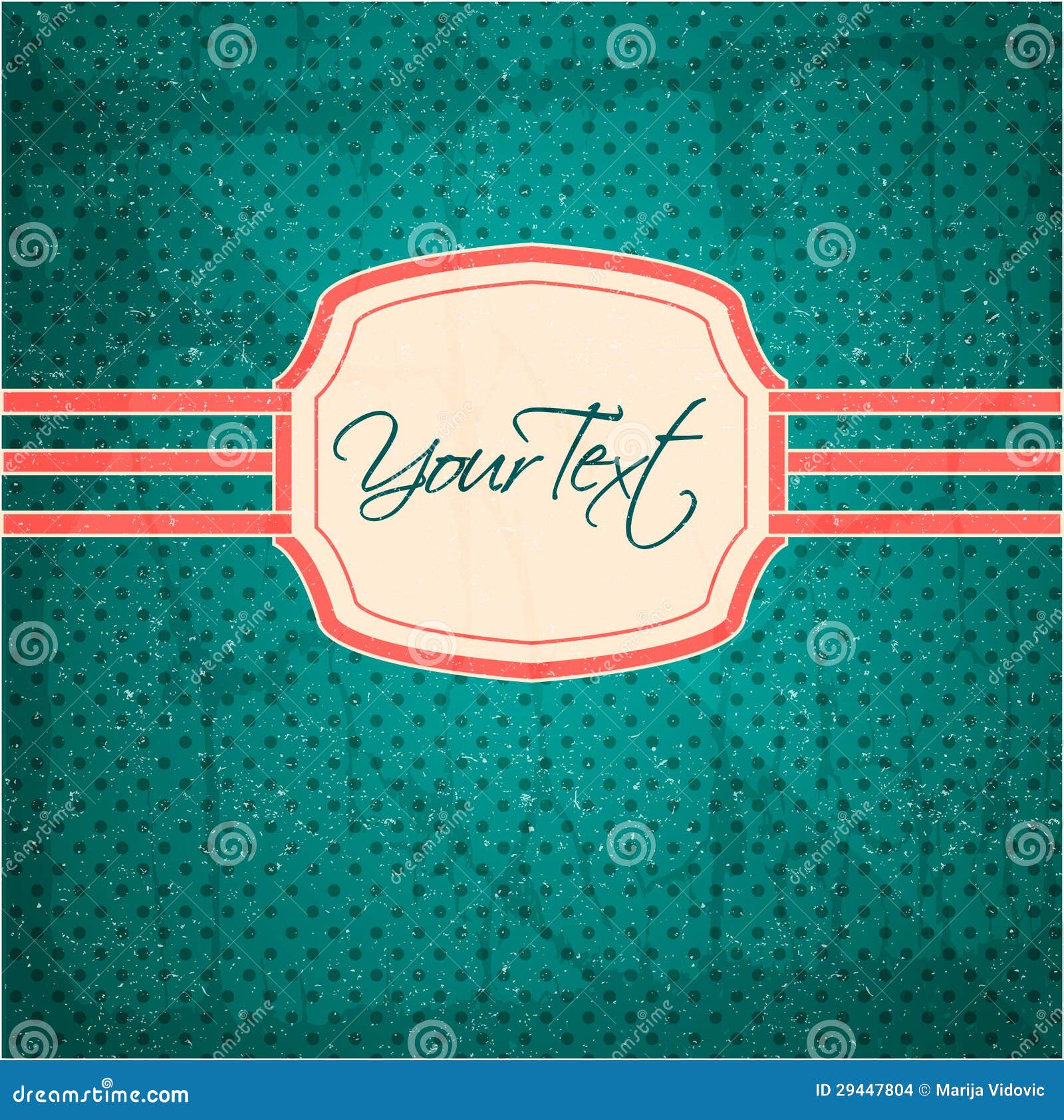 Vintage card design stock vector. Illustration of birthday - 29447804