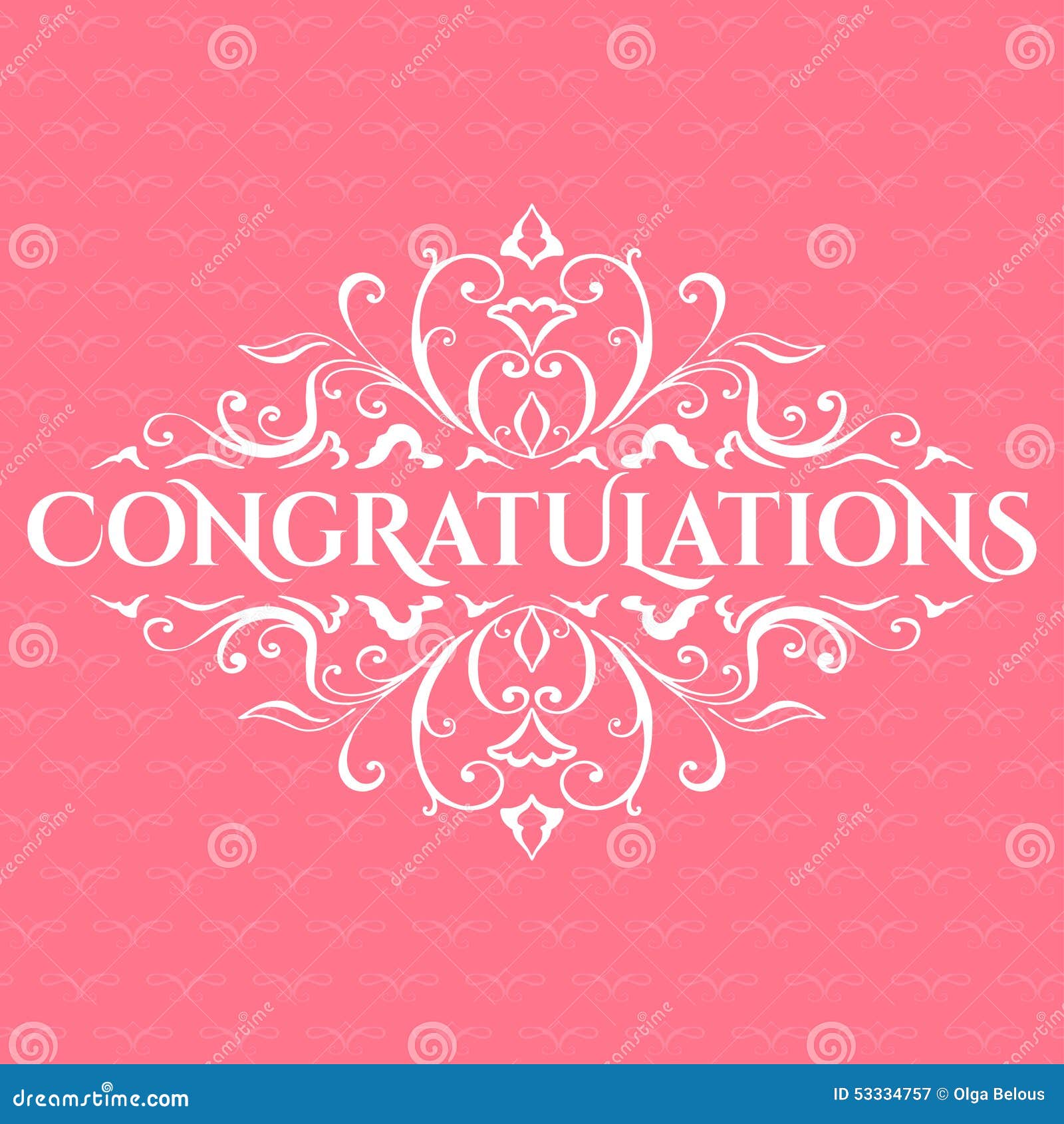 Vintage Card with Floral Ornament Design Stock Illustration ...