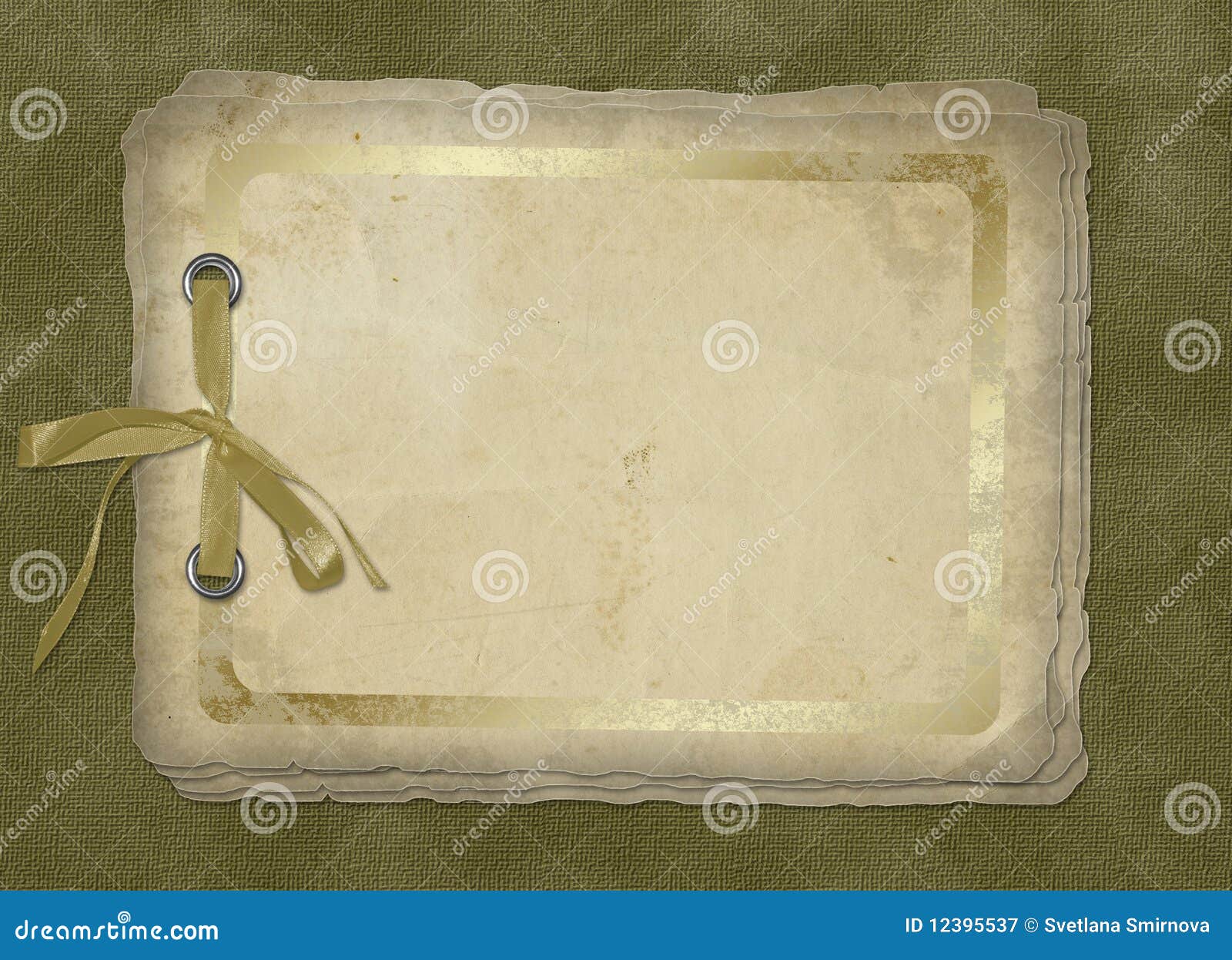 Vintage Card from Old Paper Stock Illustration - Illustration of design ...