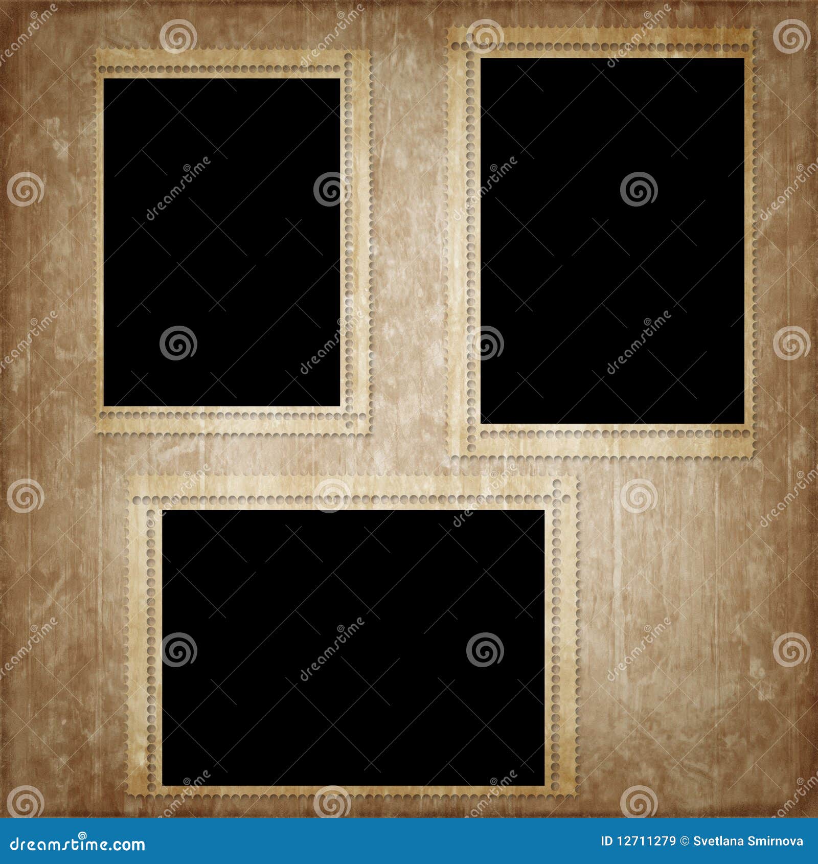 Vintage Card from Old Paper Stock Illustration - Illustration of ...