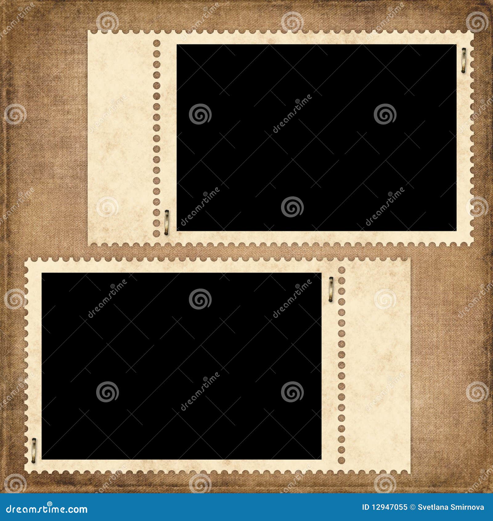 Vintage Card from Old Paper Stock Illustration - Illustration of album ...