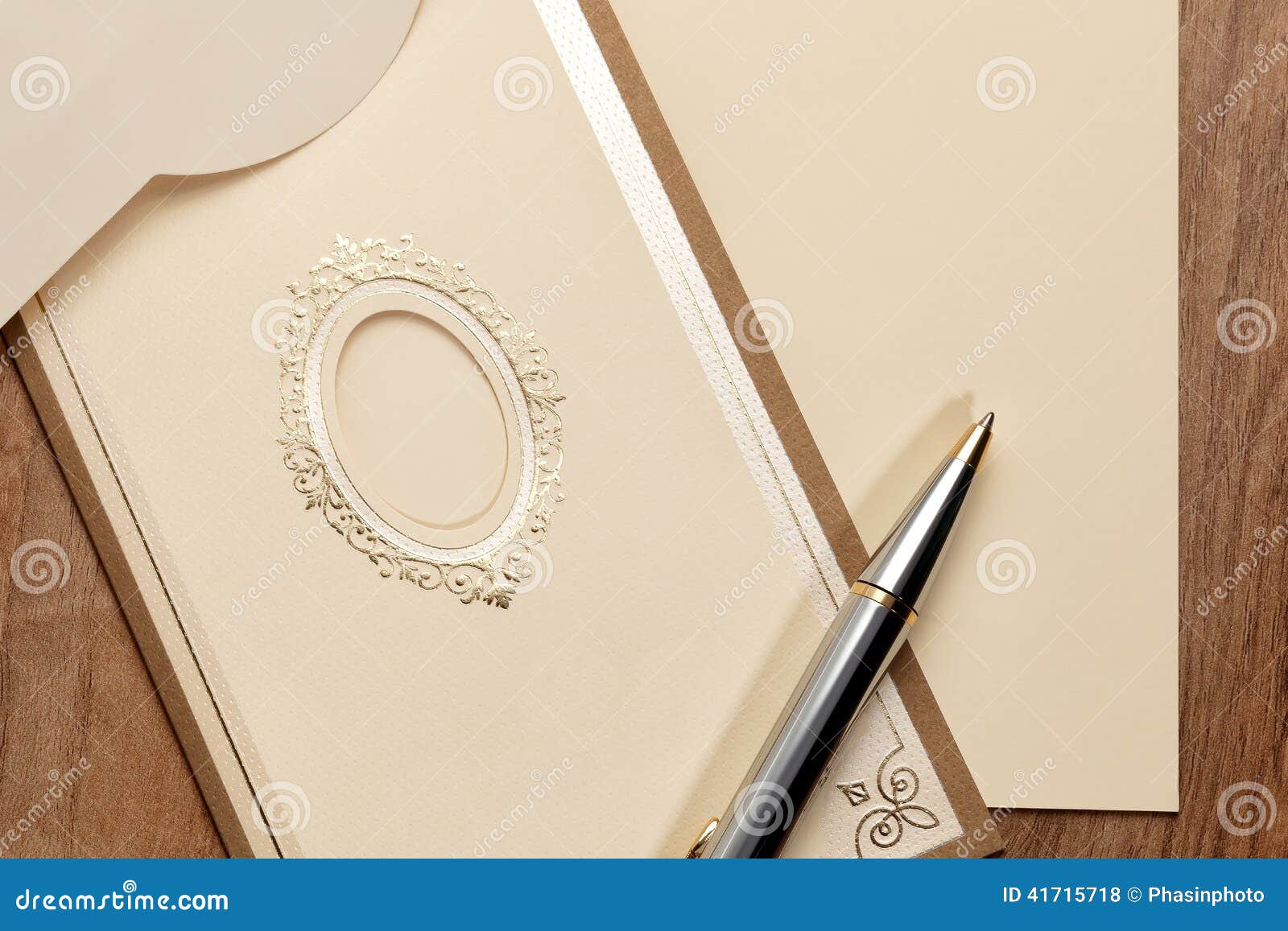 Vintage card with pen stock photo. Image of send, classic - 41715718