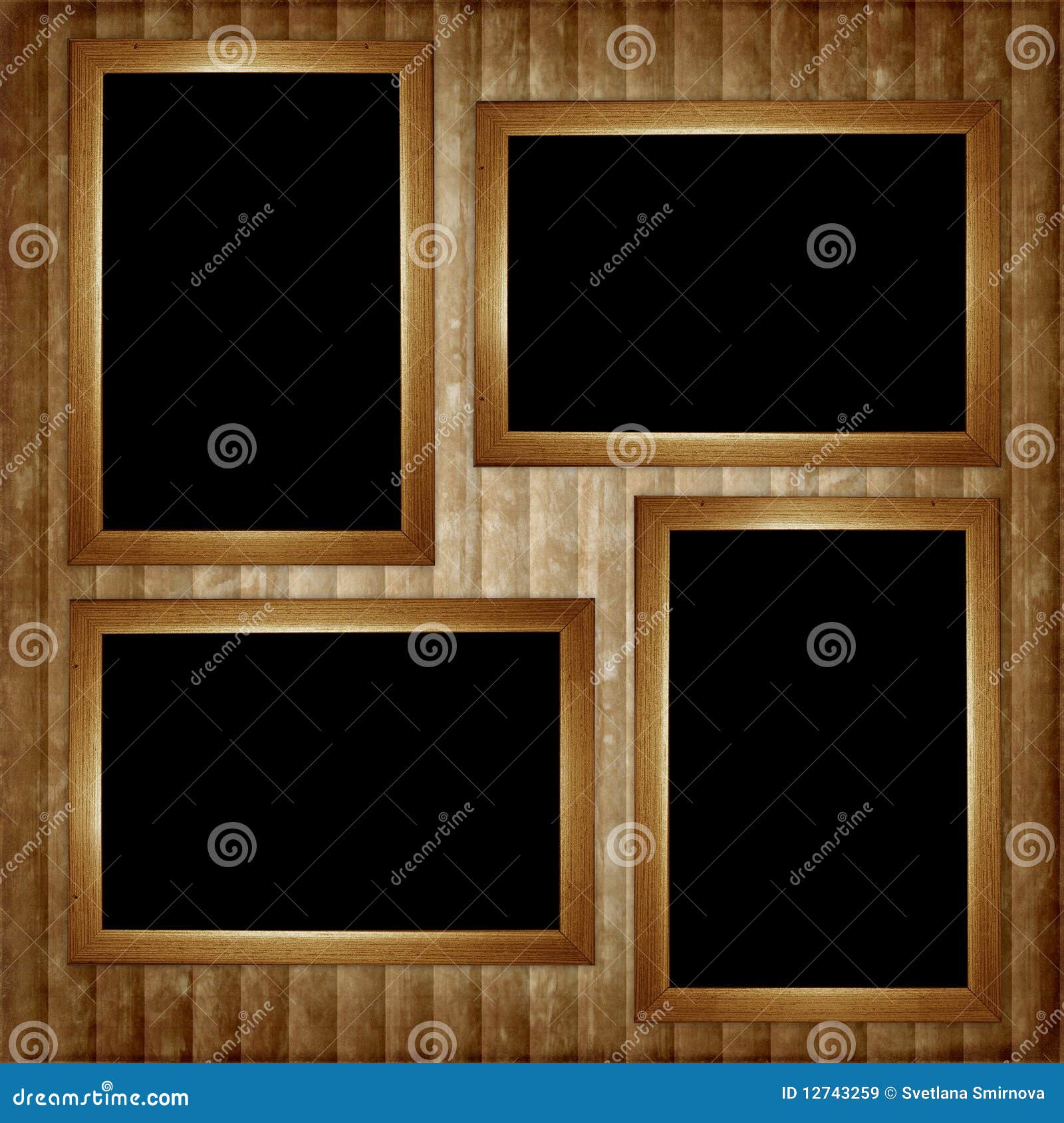 Vintage Card from Wooden Frame Stock Image - Image of ancient ...