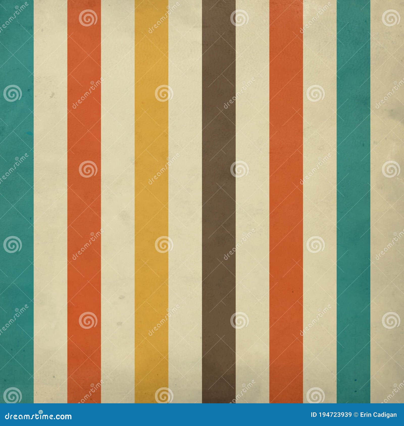 Vintage Carnival Stripes Retro Digital Paper Stock Illustration ...