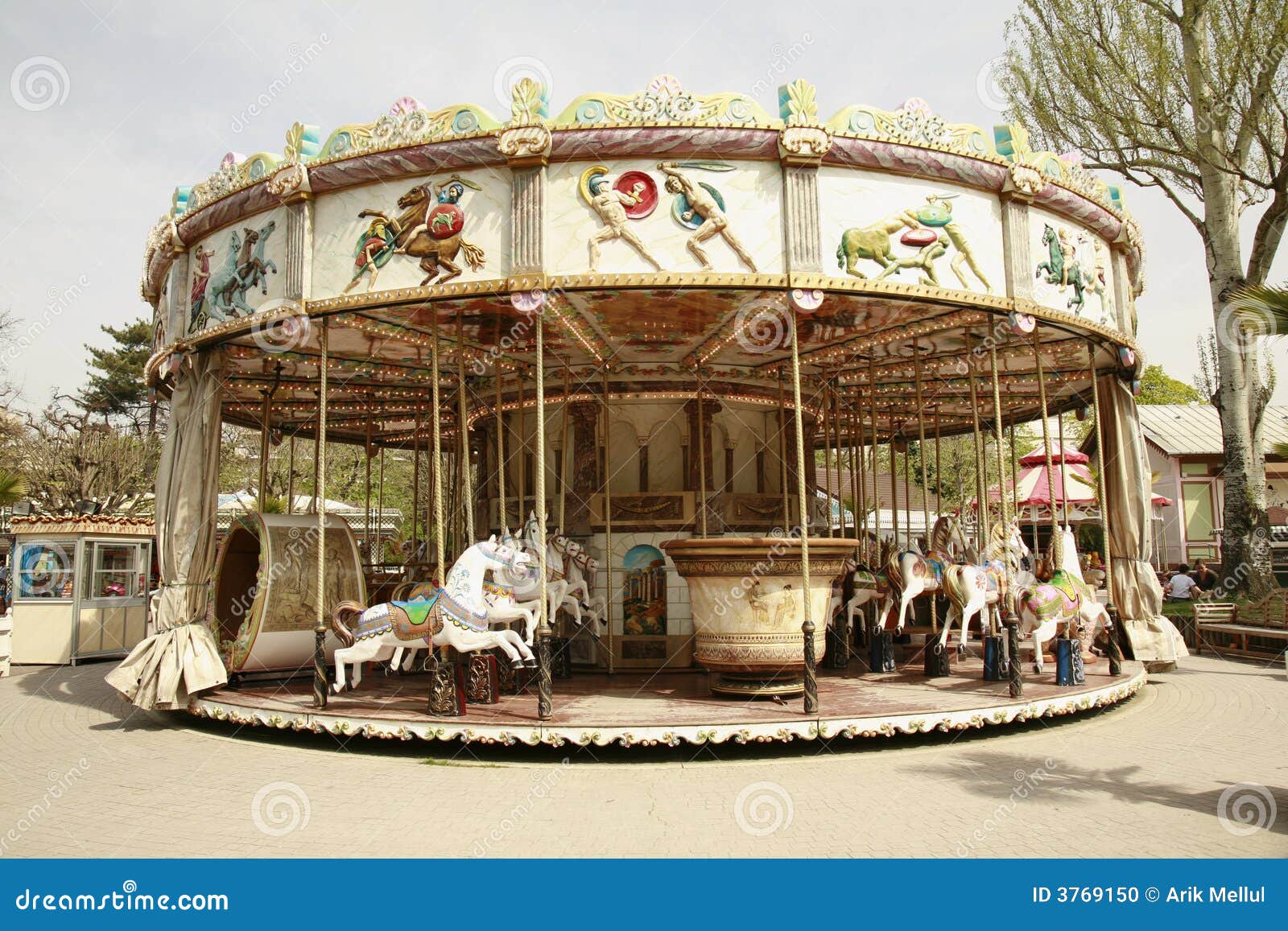 Vintage Carousel Ride Stock Photo - Image: 3769150