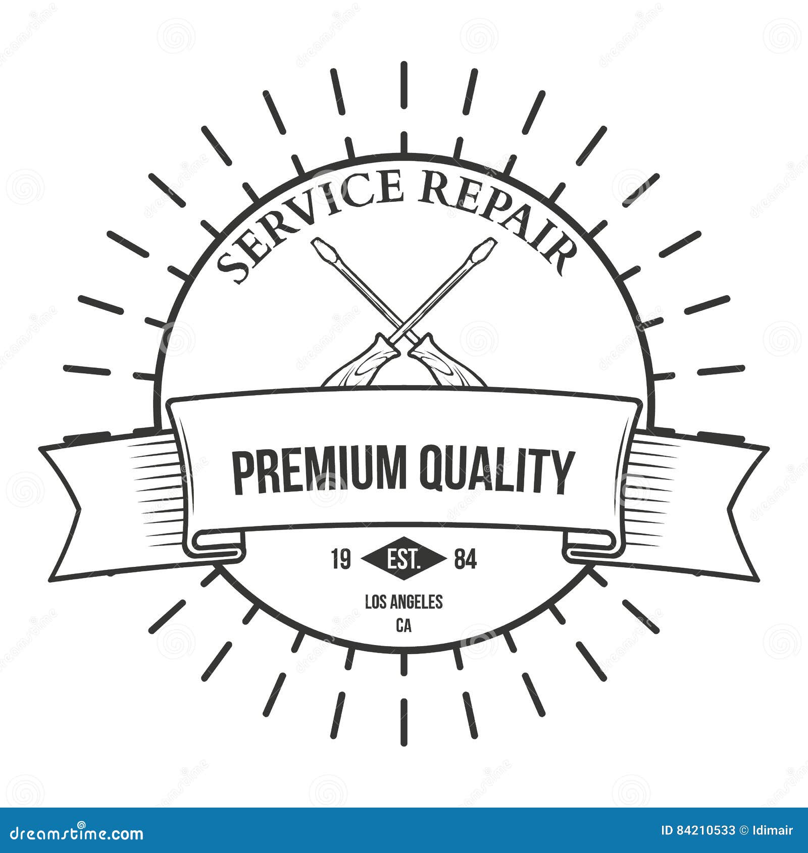 Vintage Carpentry Hand Tools, Repair Service, Labels and Design Stock ...