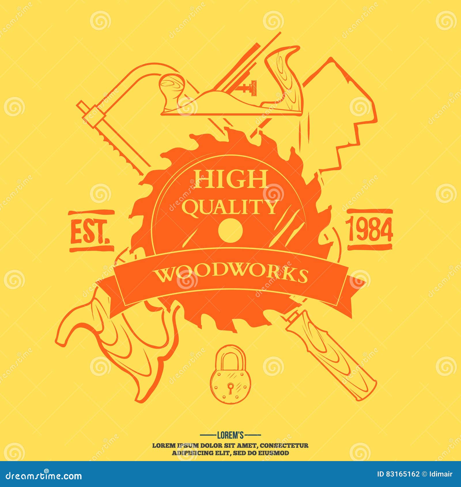 Vintage Carpentry Tools, Labels and Design Elements Vector Stock Vector ...