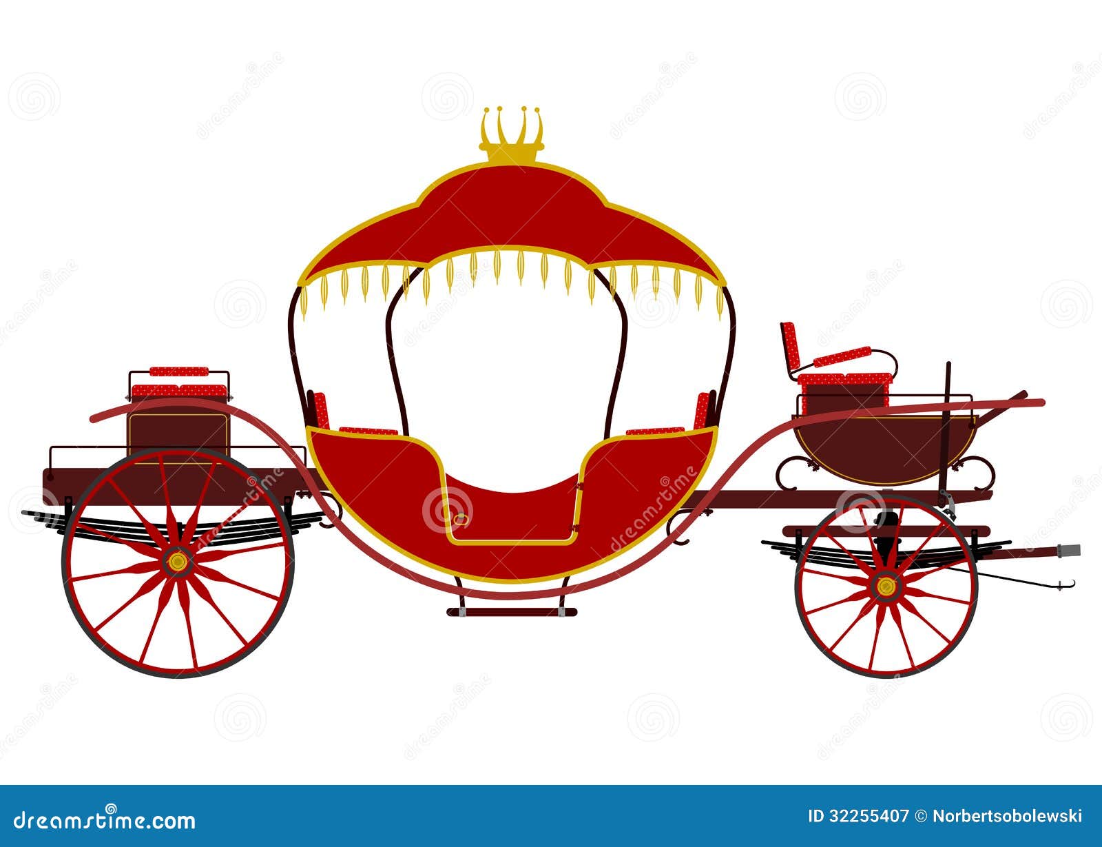 Vintage Carriage With The Horse. Cartoon Vector | CartoonDealer.com ...