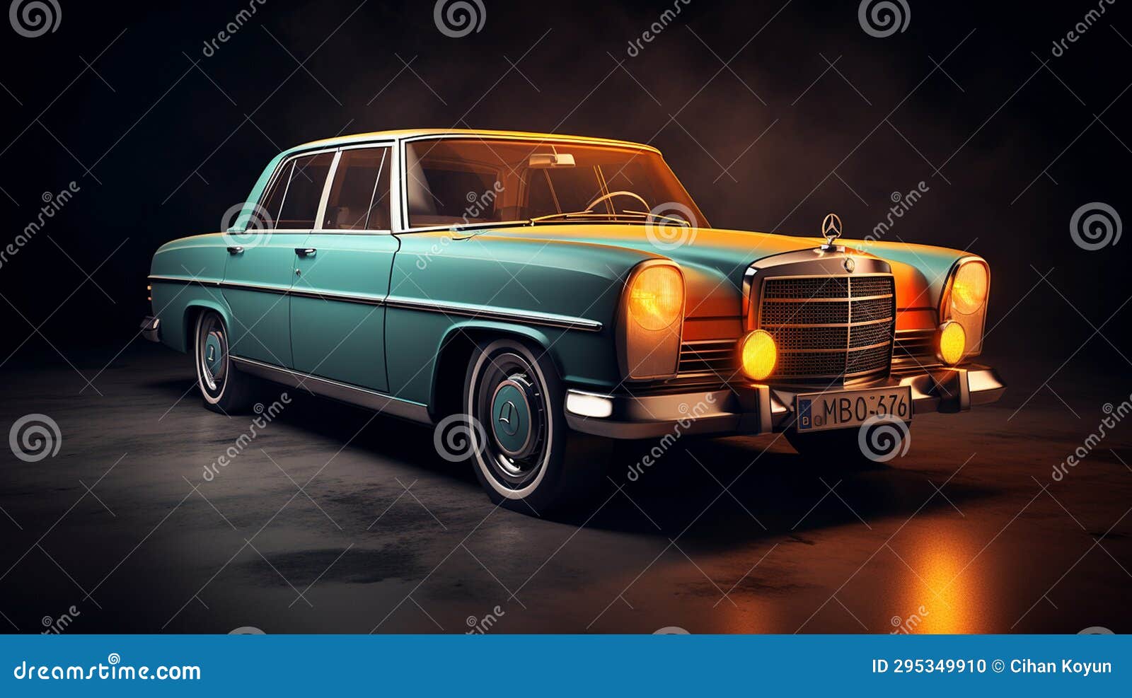 Vintage Cars Engine Bay Like a Work of Art Stock Illustration ...