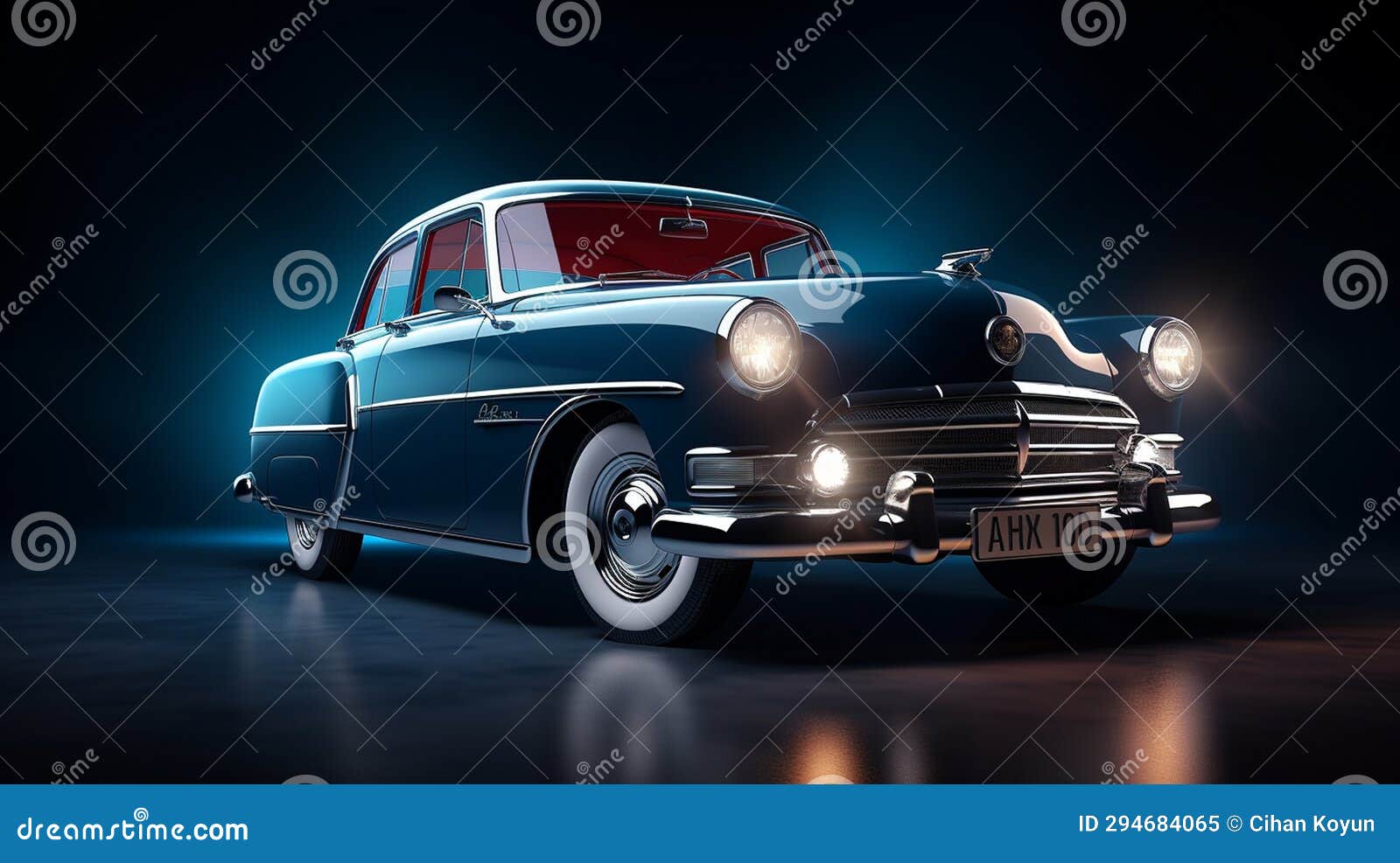 Vintage Cars Engine Bay a Work of Art Stock Illustration - Illustration ...