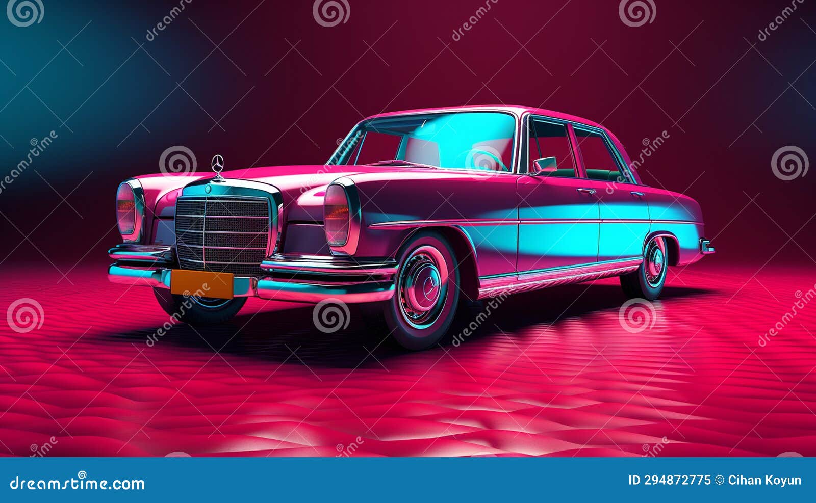 Vintage Cars Engine Bay a Work of Art Stock Illustration - Illustration ...