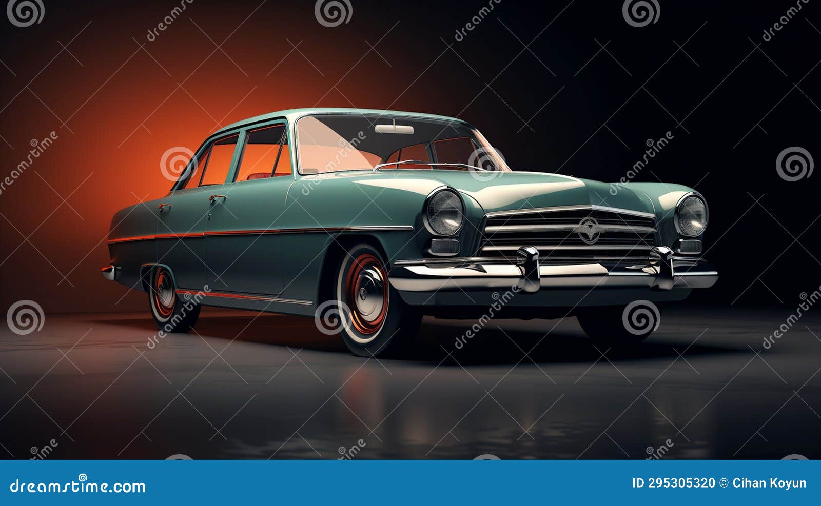 Vintage Cars Engine Bay a Work of Art Stock Illustration - Illustration ...
