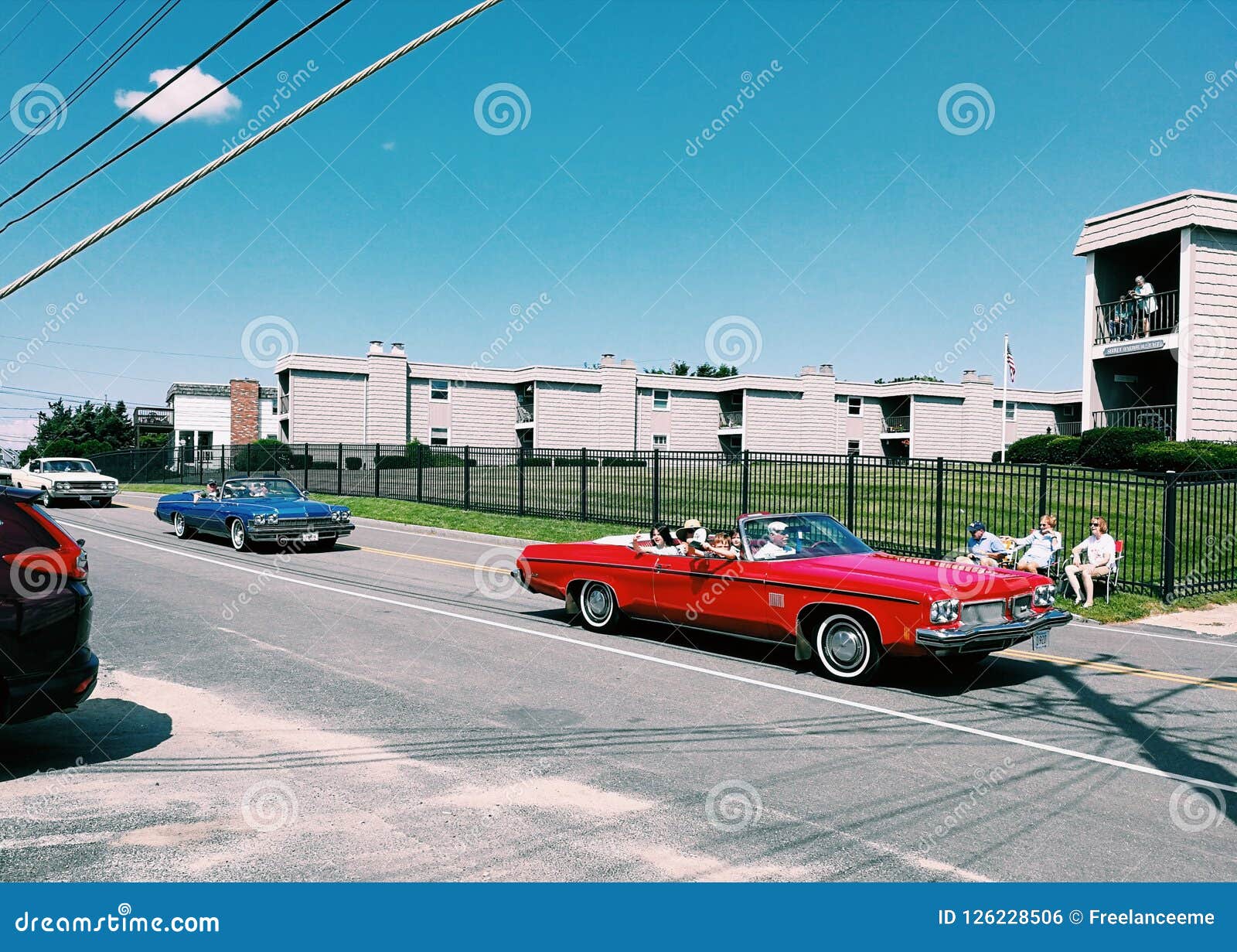 Retro Old Cars Rolling on the Road Editorial Photo - Image of skye ...