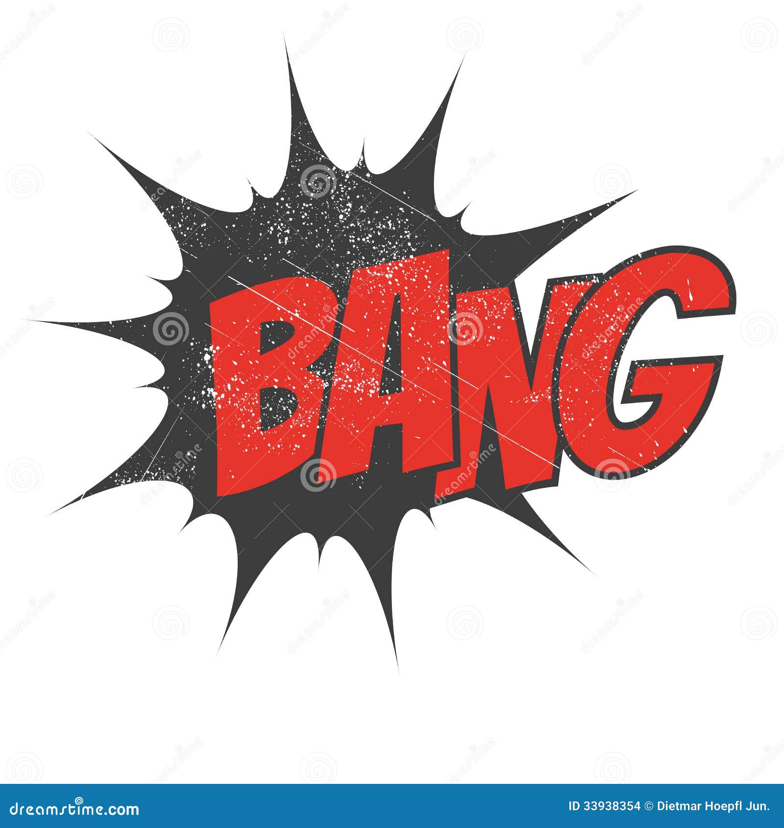 Vintage cartoon explosion stock illustration. Illustration of black ...