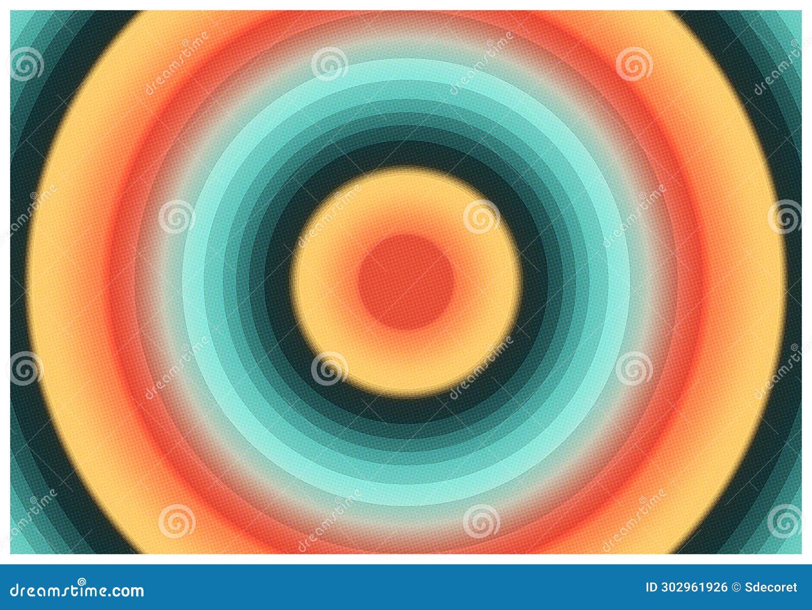 Vintage Cartoon Vector Art Retro Abstract Texture with Spinning Circle ...