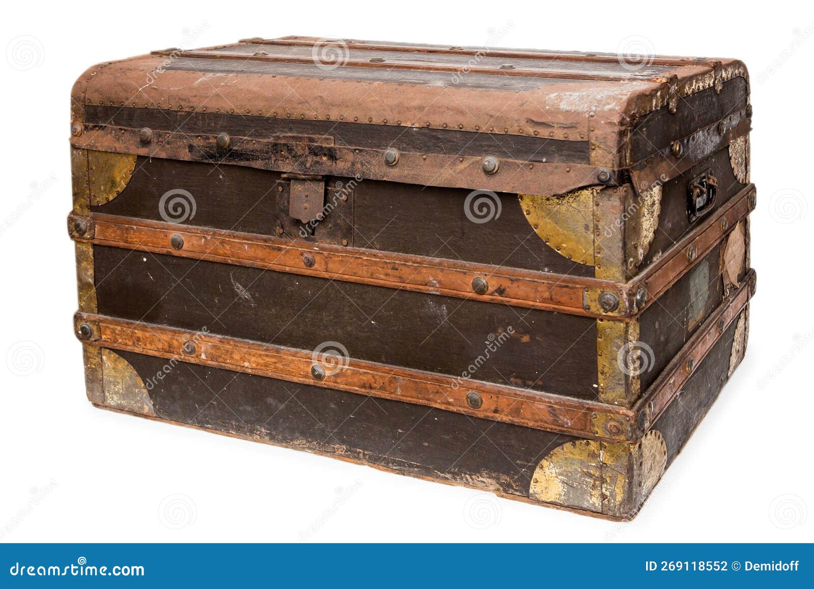 Vintage case steamer trunk stock photo. Image of destination - 269118552