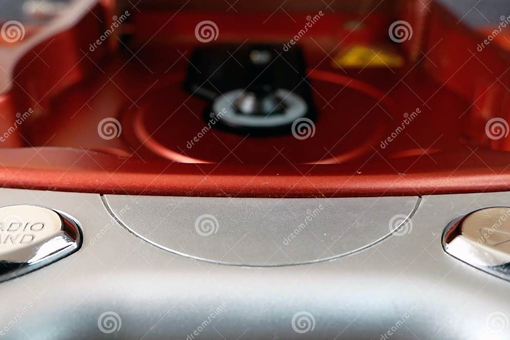 Vintage CD Player with an Open Lid Stock Image - Image of tuner ...