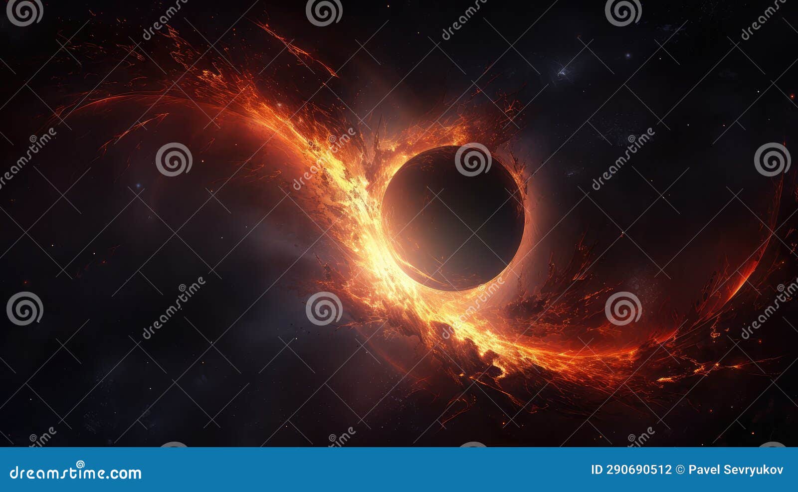 Vintage Celestial Eclipse Abstract Stock Illustration - Illustration of ...