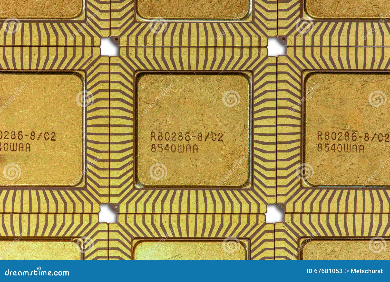 Vintage ceramic CPU editorial stock photo. Image of metal - 67681053