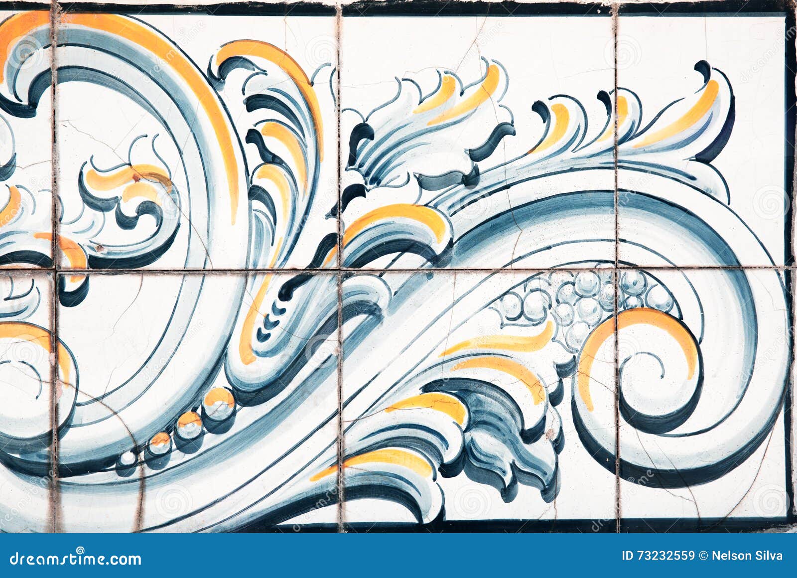 Vintage ceramic tile stock image. Image of pattern, architecture - 73232559