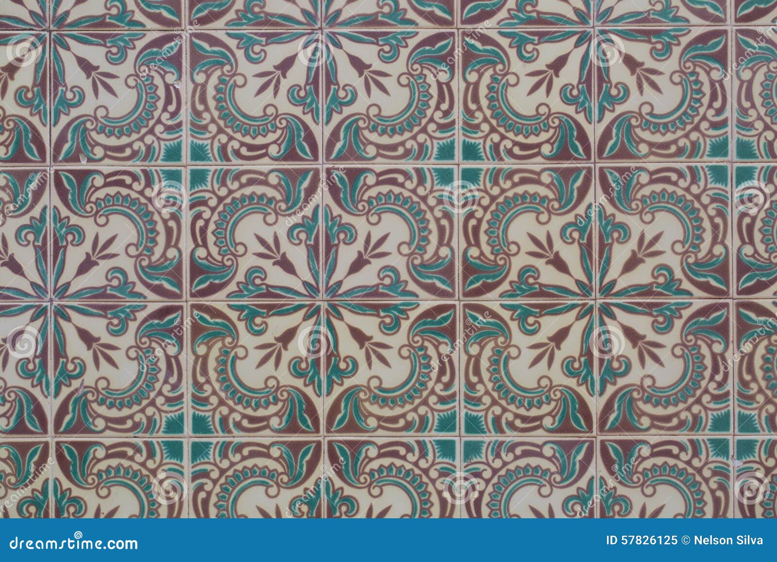 Vintage ceramic tile stock image. Image of ceramic, detail - 57826125