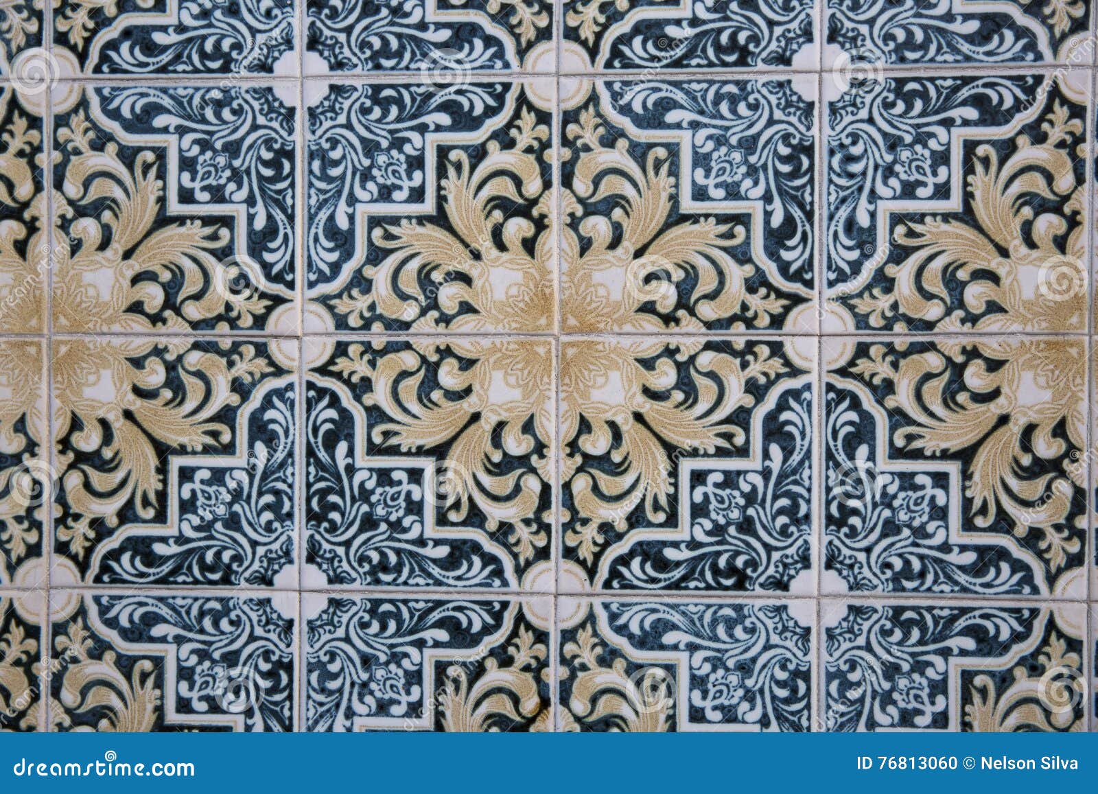 Vintage ceramic tile stock photo. Image of decorative - 76813060