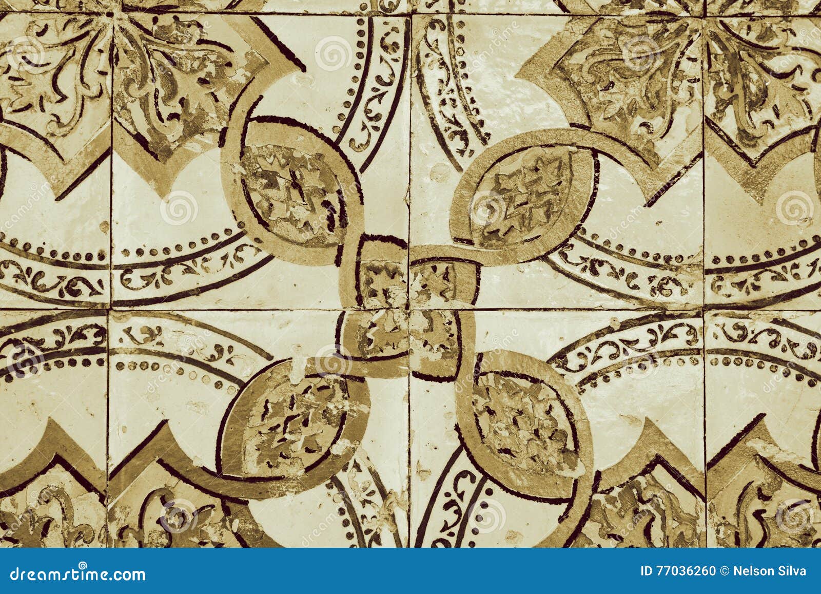 Vintage ceramic tile stock photo. Image of blurred, display - 77036260