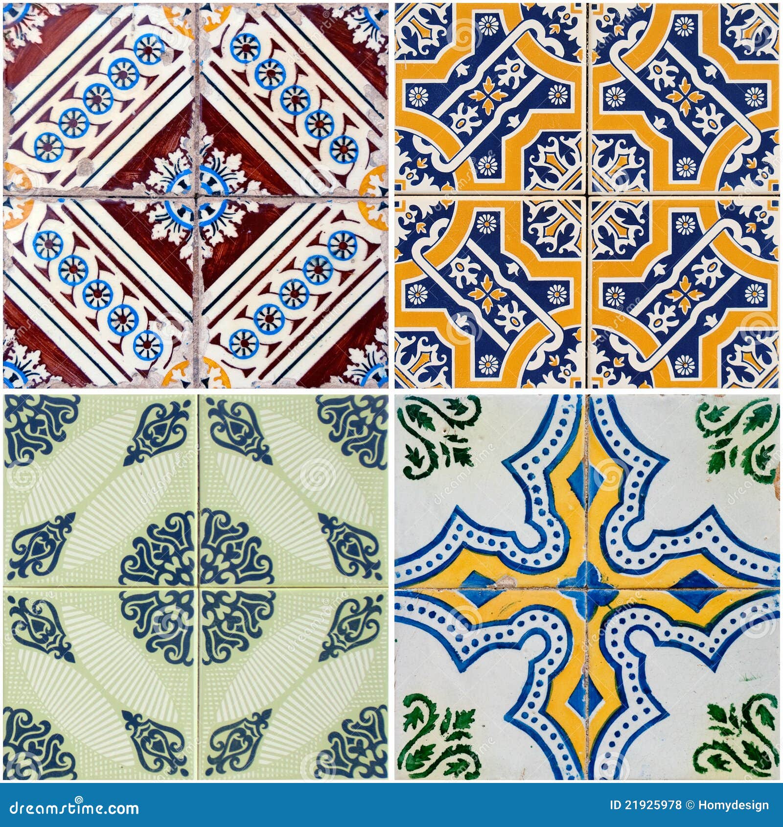 Vintage ceramic tiles stock photo. Image of pattern, ceramic - 21925978