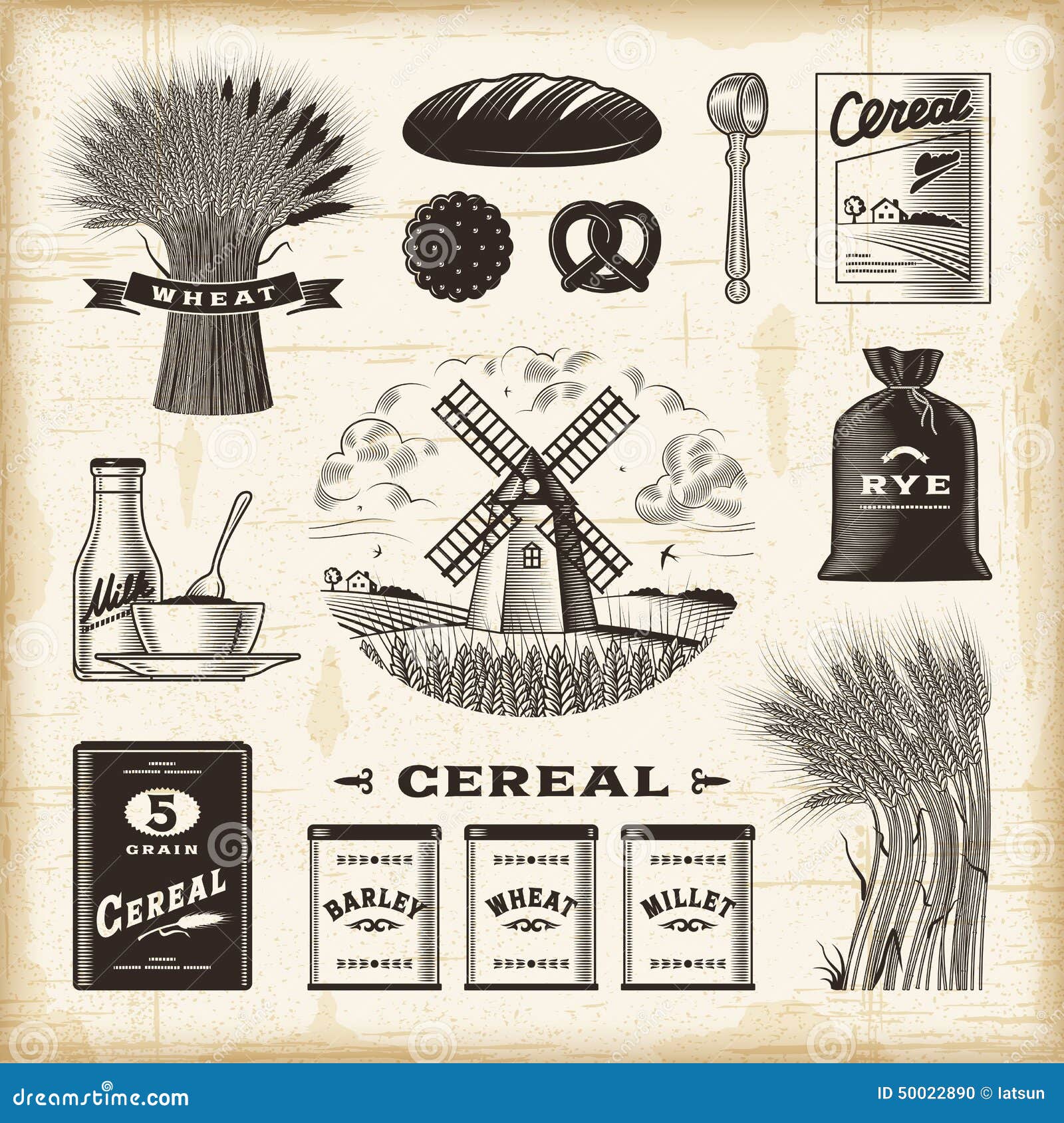 Cereal Elements Stock Illustrations – 2,144 Cereal Elements Stock ...