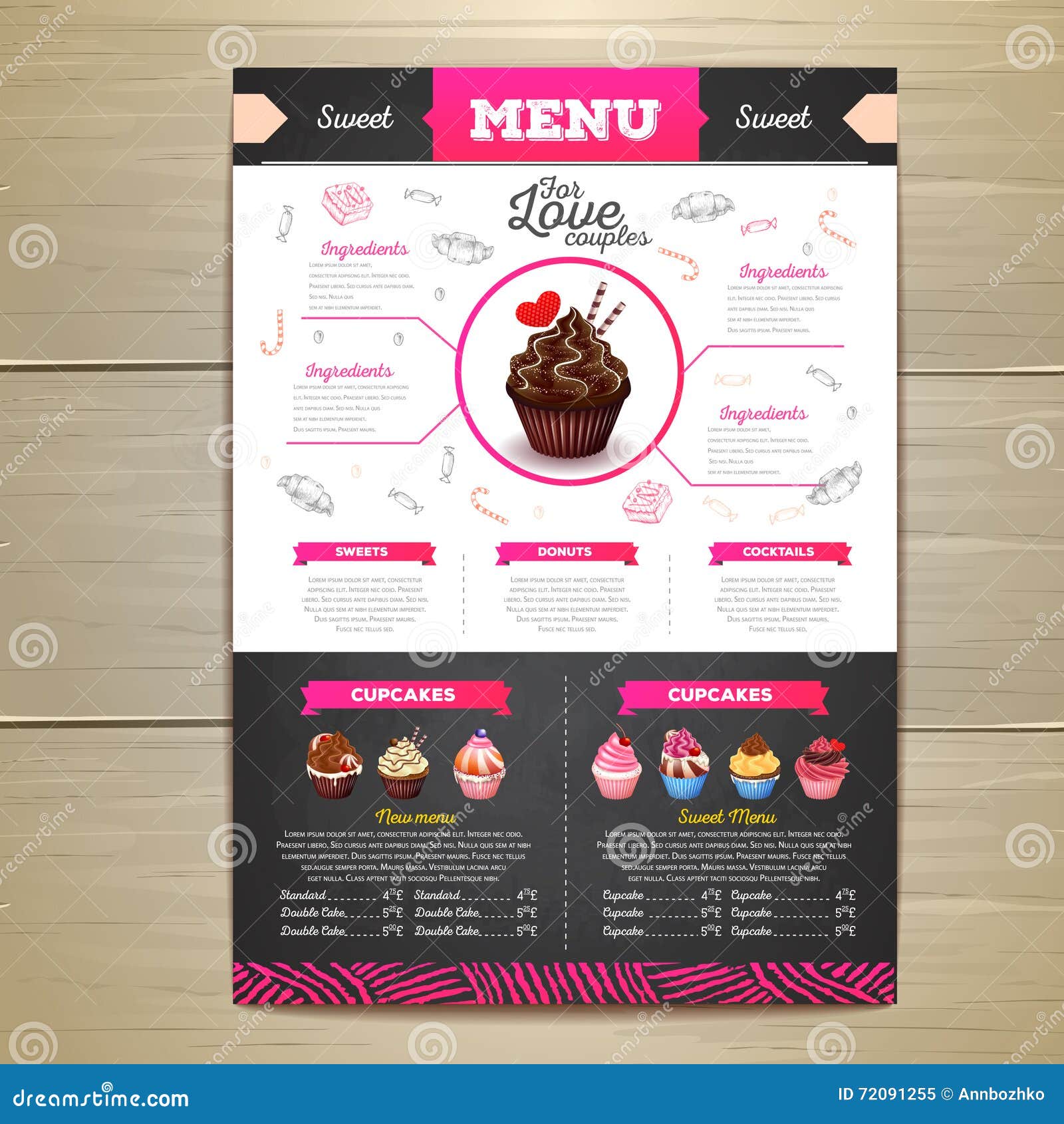 Dessert Menu Design