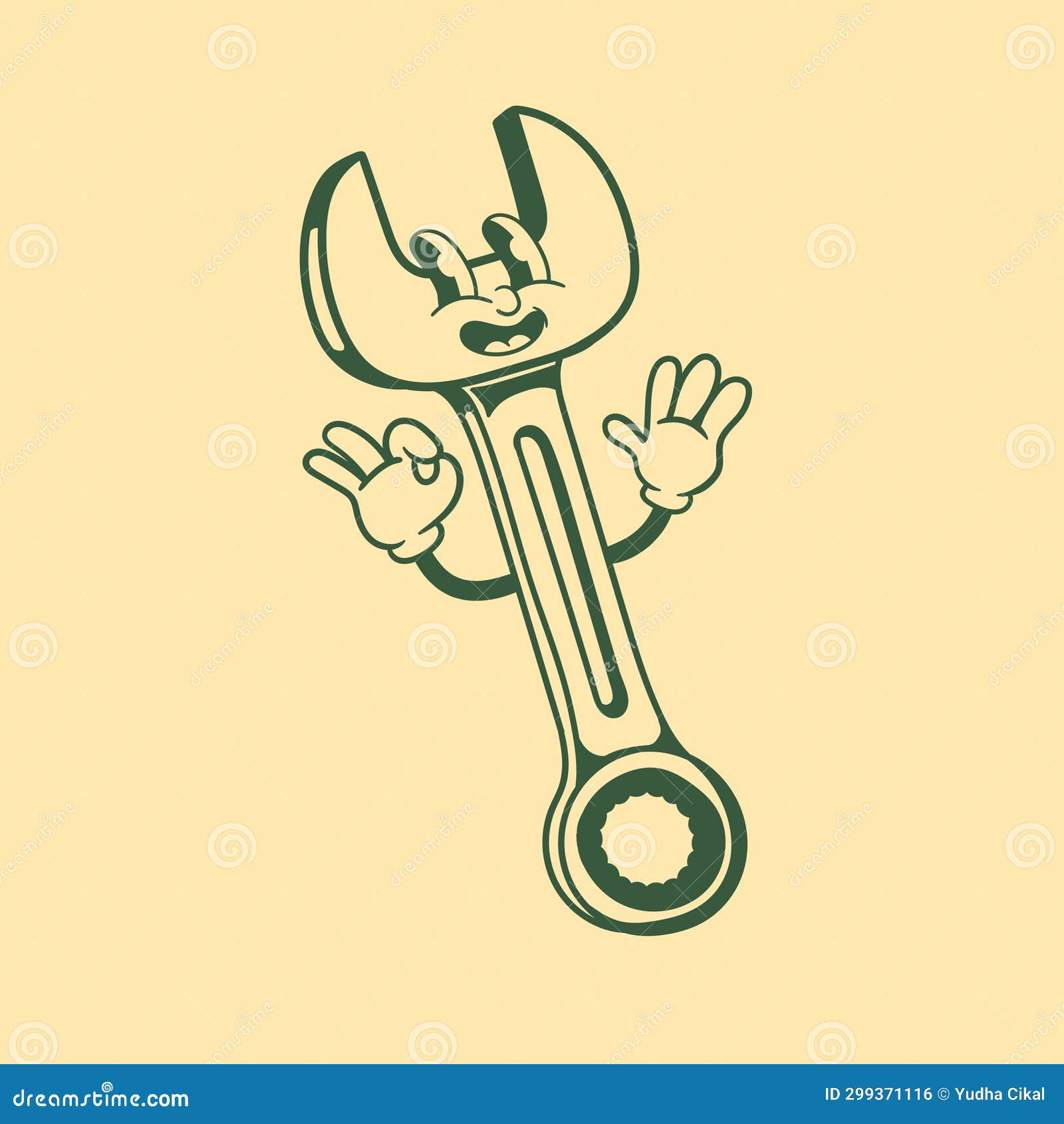 Spanner Tool Icon. Monitor Or Computer Repair Service Sign. Vector ...