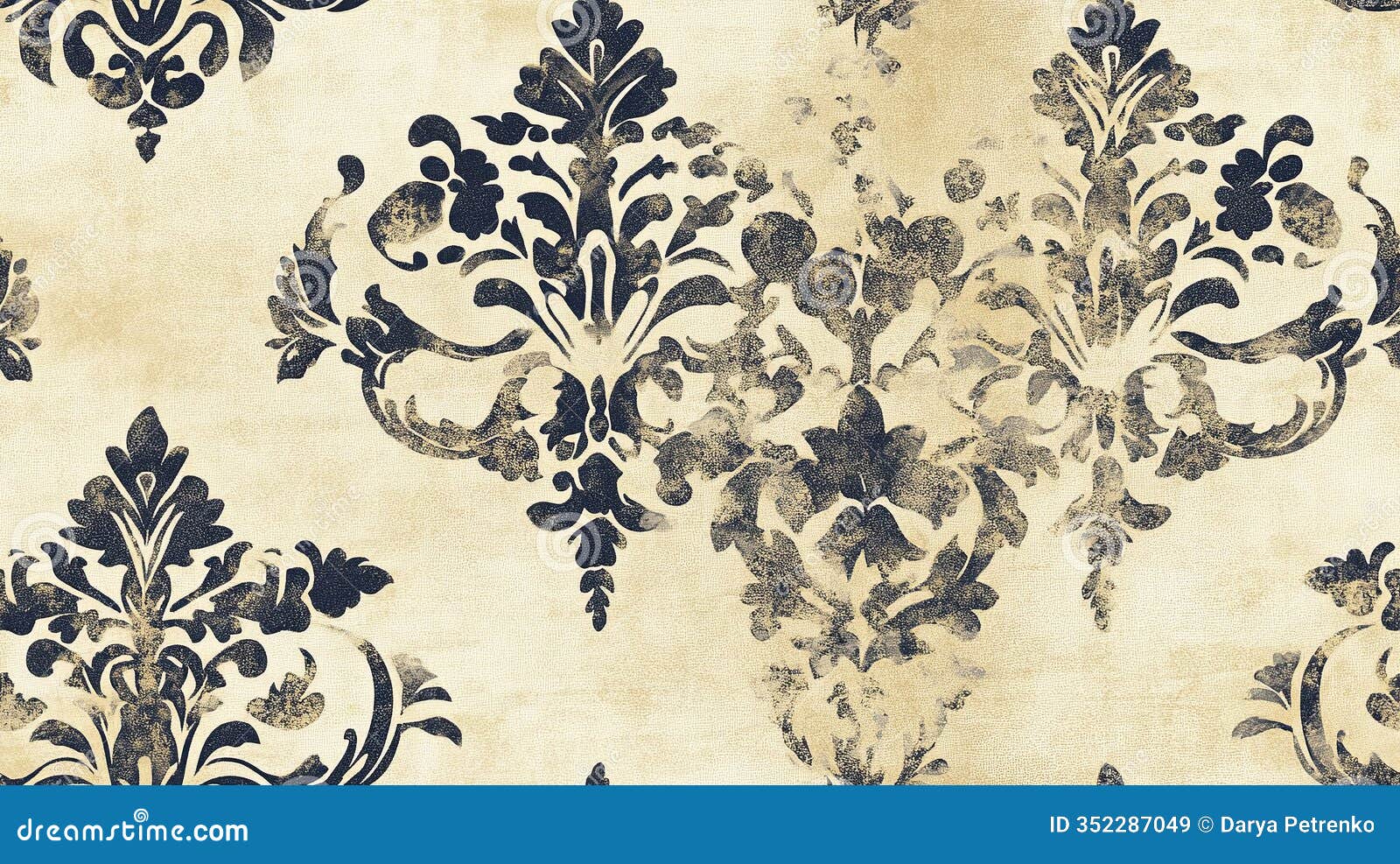 Vintage Charm Meets Modern Elegance In This Intricate Black And Grey ...