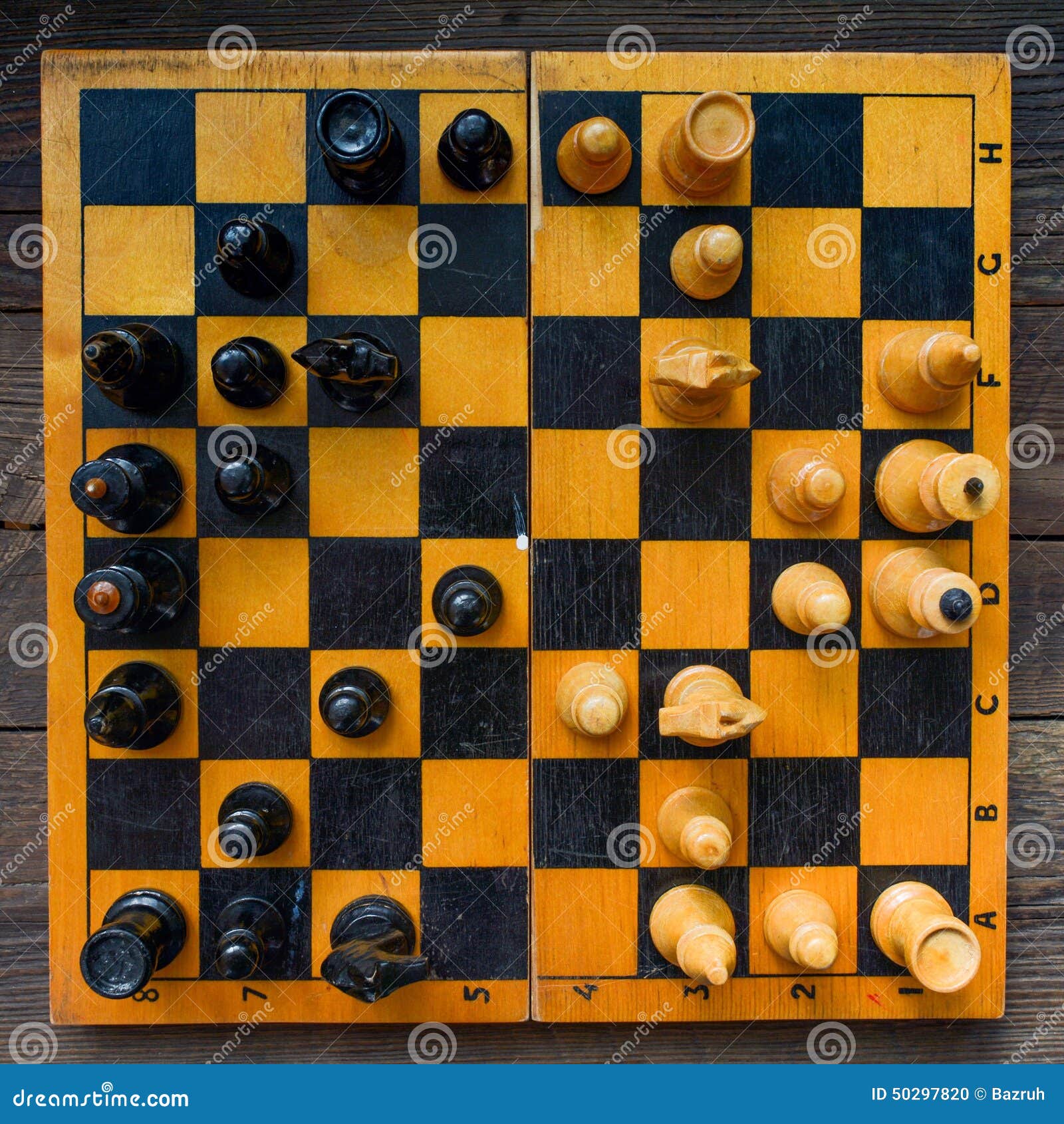 Vintage chess board game stock photo. Image of conceptual - 50297820