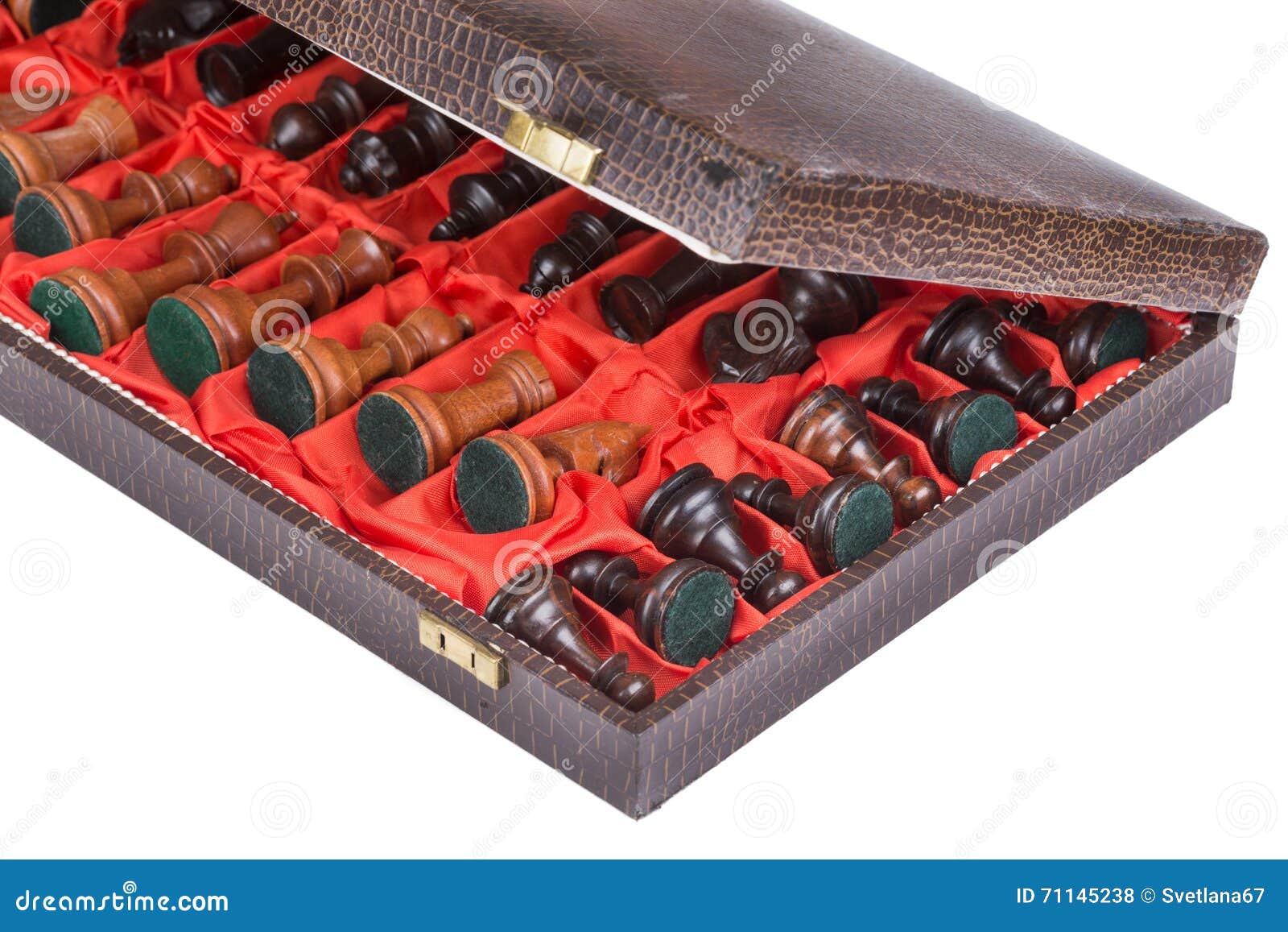 Vintage Chess Pieces in a Box Stock Photo - Image of object, pieces ...