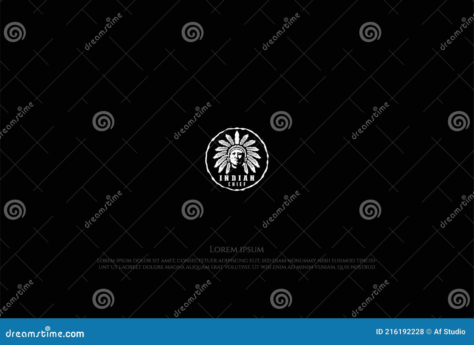 Vintage Chief Indian Native Tribe Logo Design Vector Vector Illustratie ...