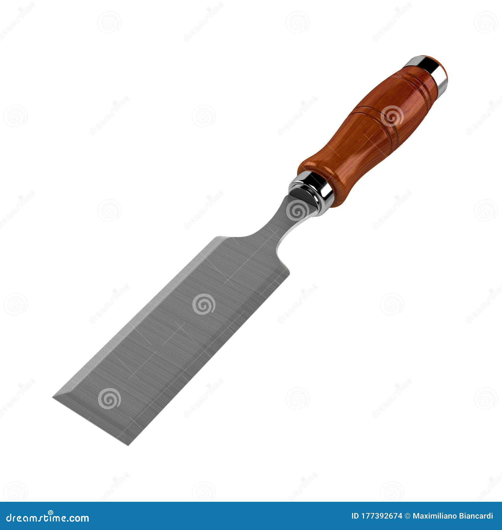 Vintage Chisel Hand Drawing Clip Art Isolated On White Background ...