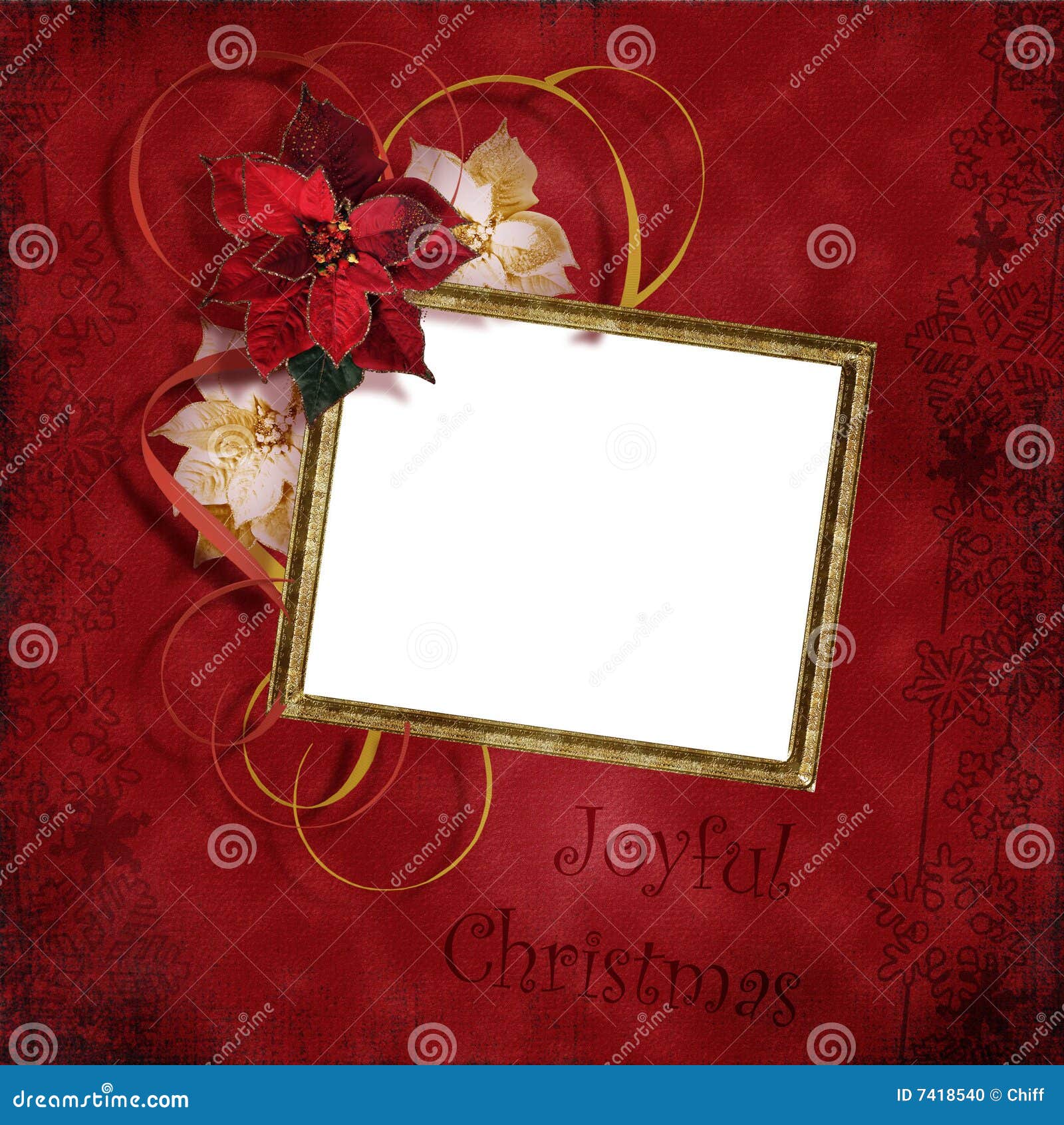 Vintage christmas frame stock photo. Image of shabby, scrapbook - 7418540