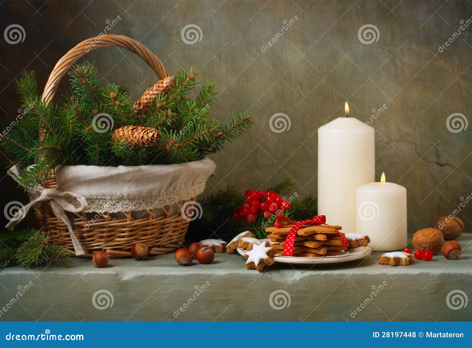 Christmas Still Life With Fruit And Spices Stock Photo | CartoonDealer ...