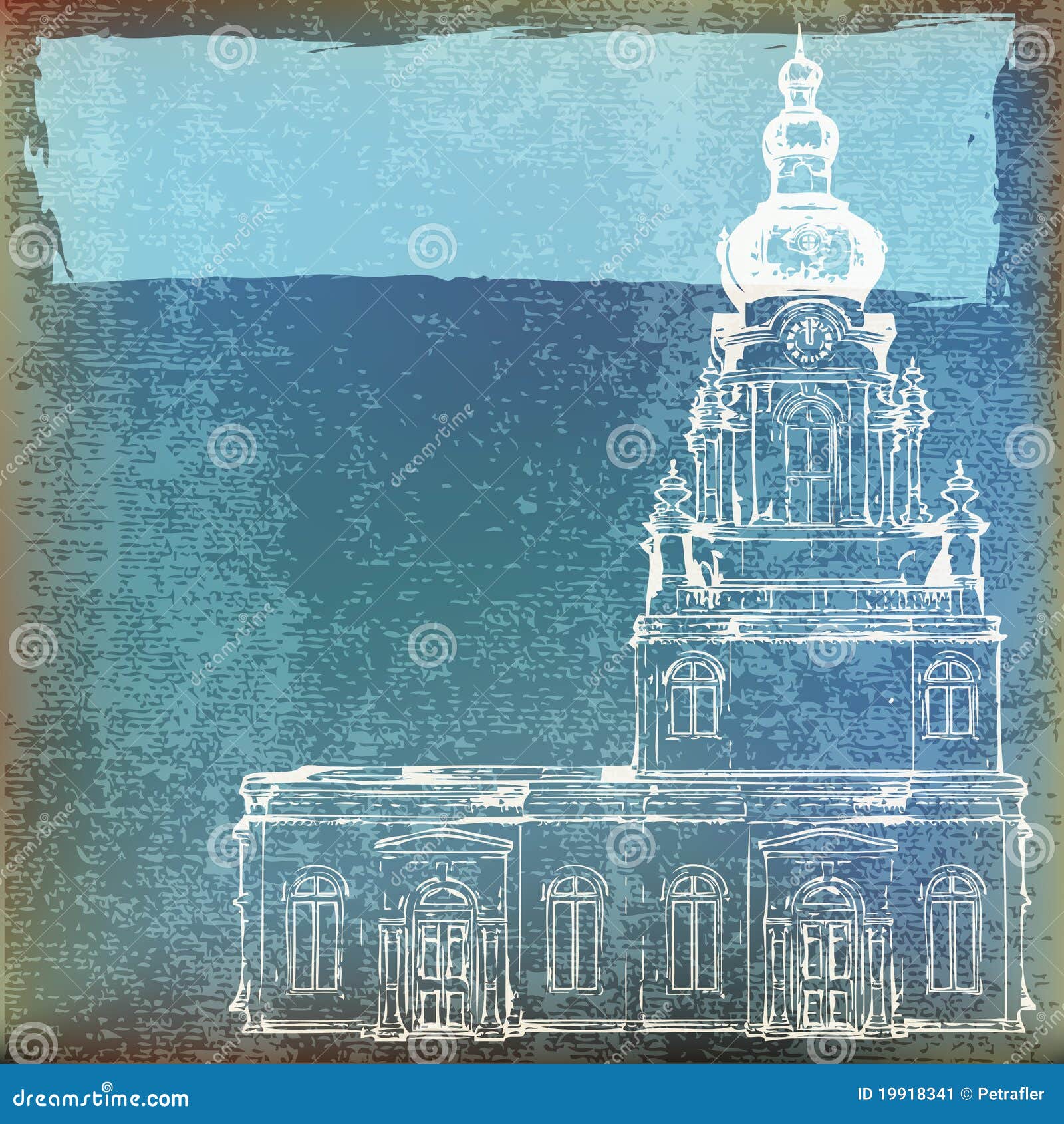 Vintage Church Background stock vector. Illustration of chapel - 19918341