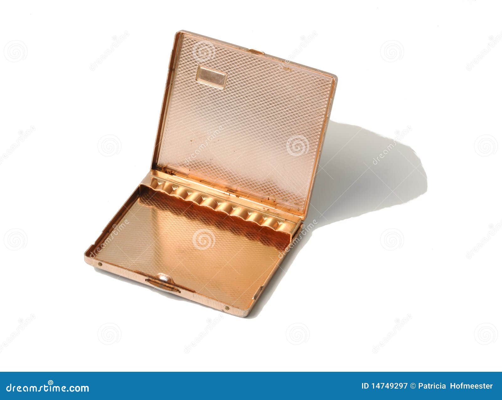Vintage cigarette cases stock image. Image of isolated - 14749297