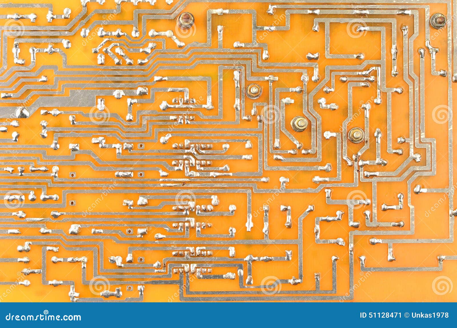 Vintage circuit board stock image. Image of micro, microchip - 51128471