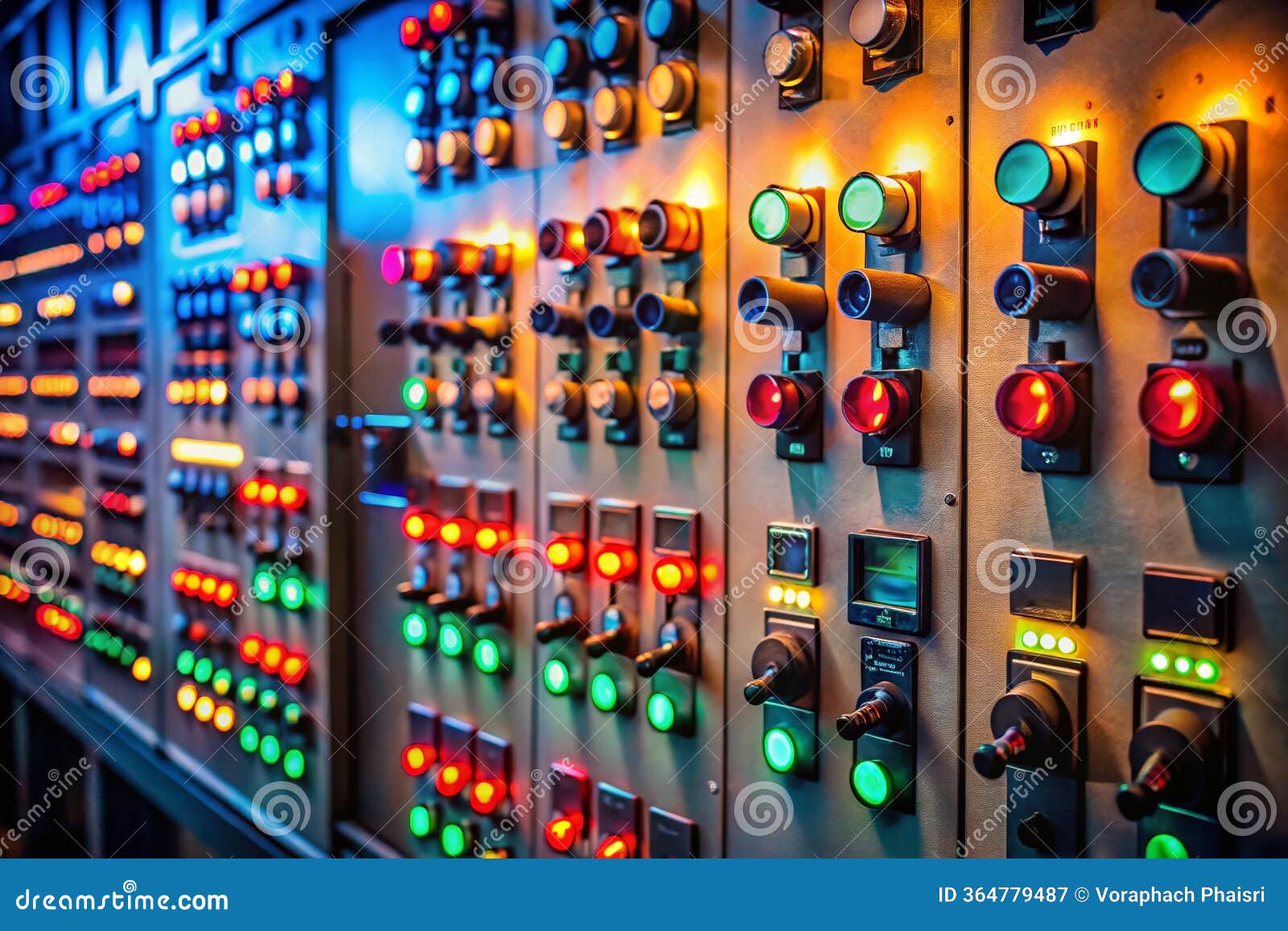 Vintage Circuit Breakers On A Control Panel A Look At Retro Electrical ...