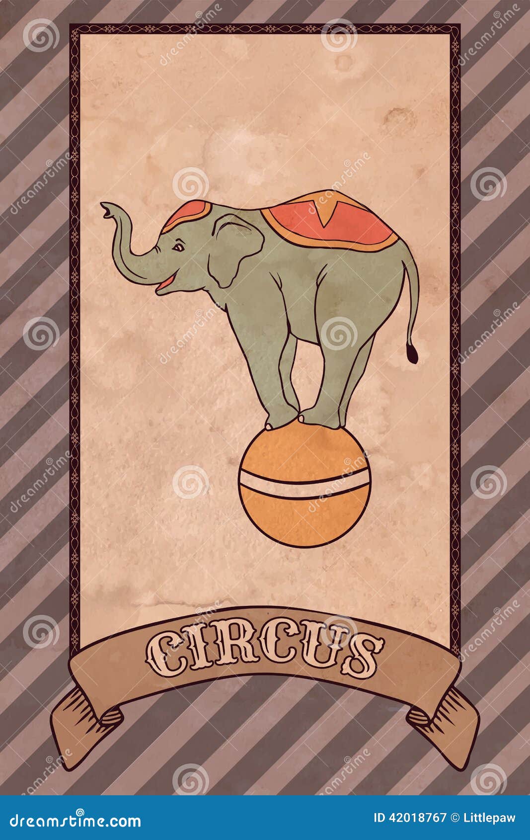 Circus Elephant Poster