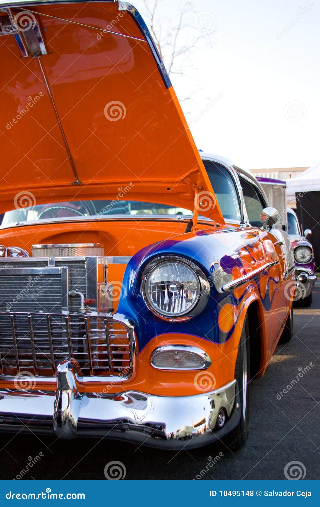 Vintage Classic Hot Rod Car Stock Photo - Image of collector, metallic ...